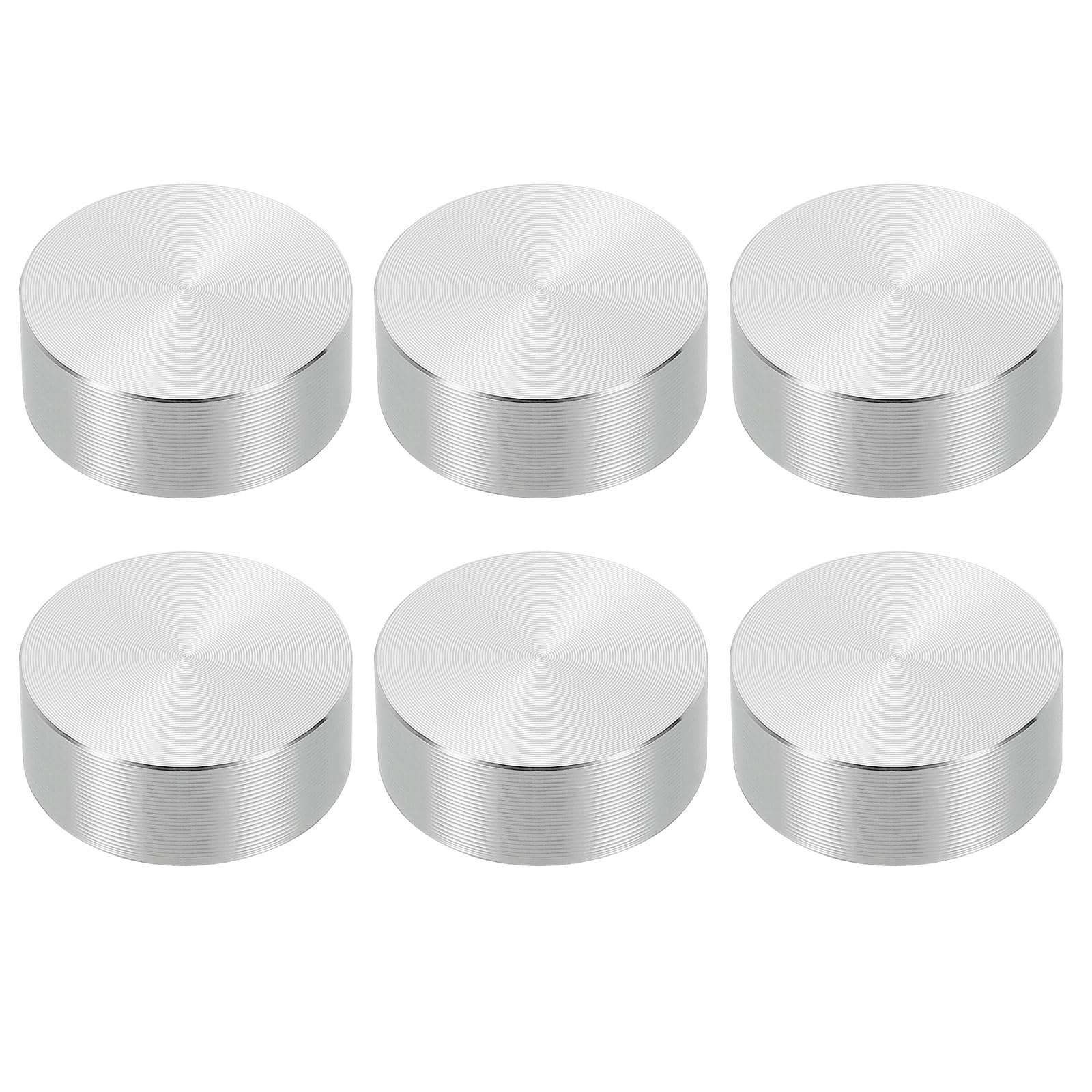 PATIKIL M8 Thread 30mm / 1.2″ Dia 12mm Thick Aluminum Circle Disc Glass ...