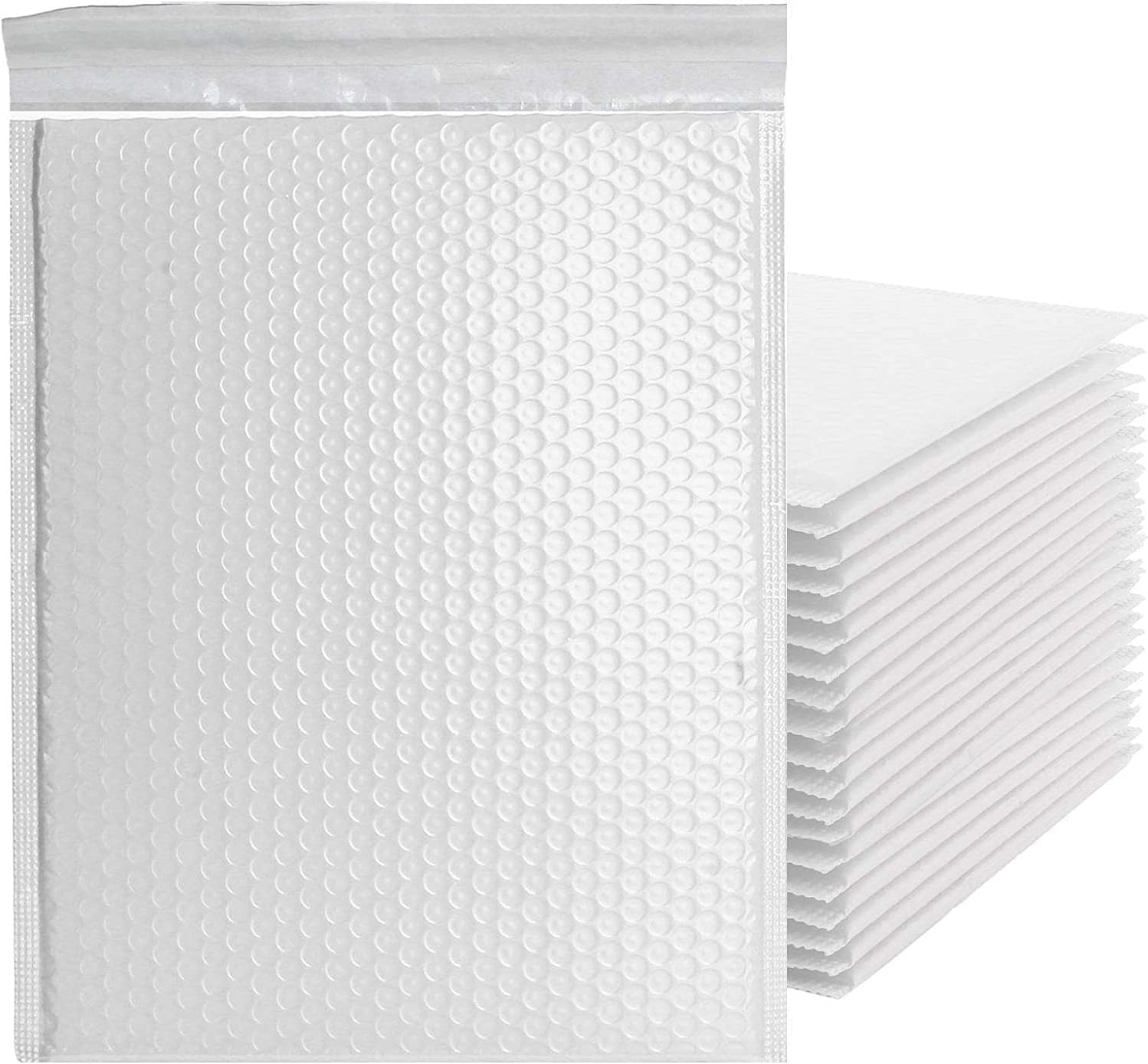 Amazon.com : Bubble mailer bag, 50 pack in polyethylene, white 7 x 9 ...