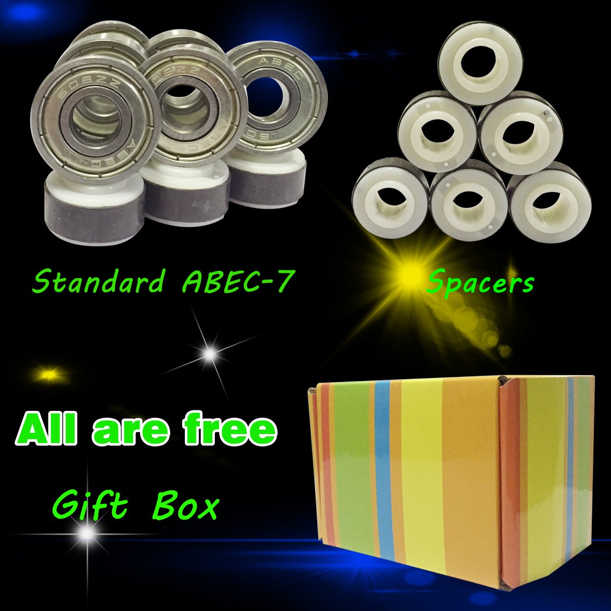 Buy you-beat-you-land Pack of 4 Light Up Led Inline Skates,Scooter ...