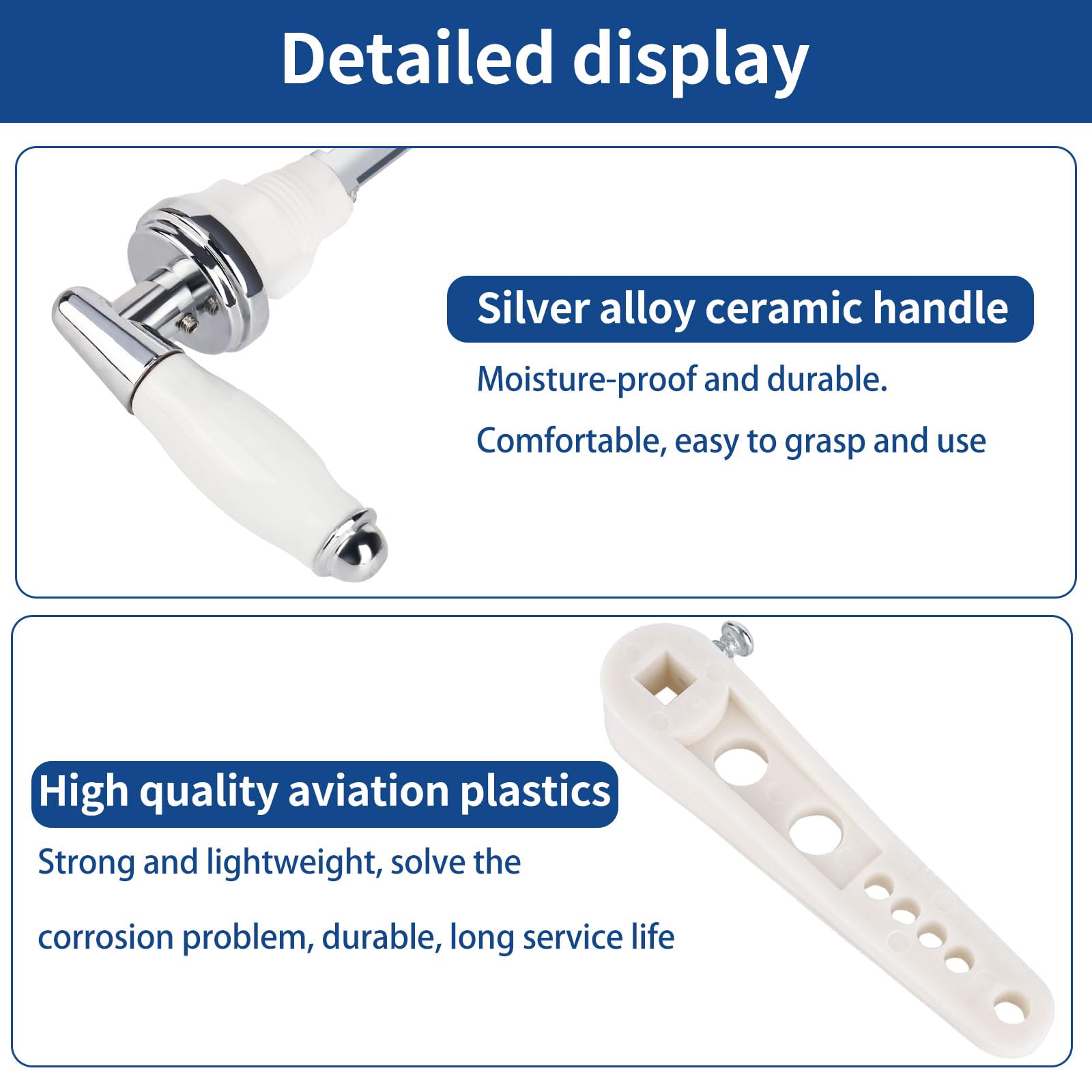 Toilet Flush Handle Replacement Universal Fit Toilet Cistern Handle ...