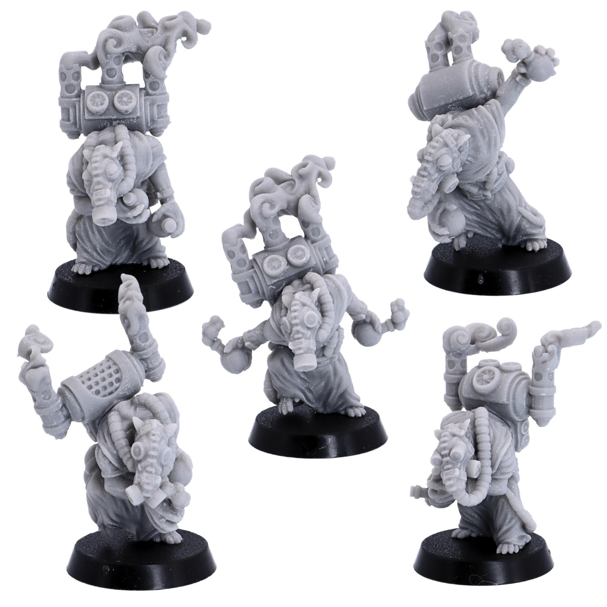 Forged Terrain 28mm Fantasy Ratmen Battle Alchemist Rats Bundle Set ...