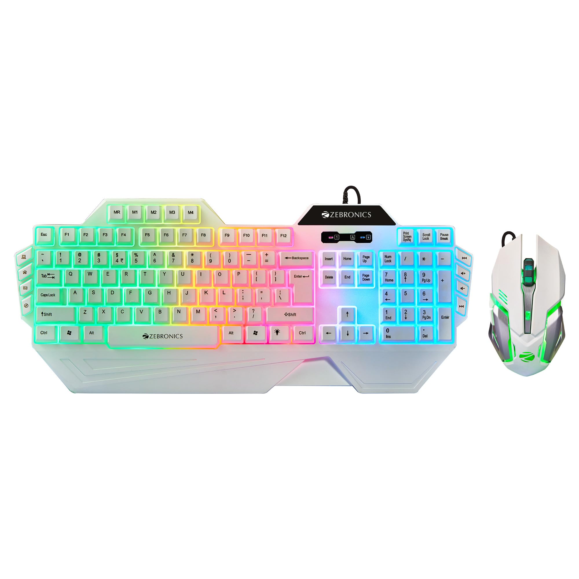 Amazon.in: Buy ZEBRONICS Optimus Gaming Keyboard & Mouse Combo, Braided ...