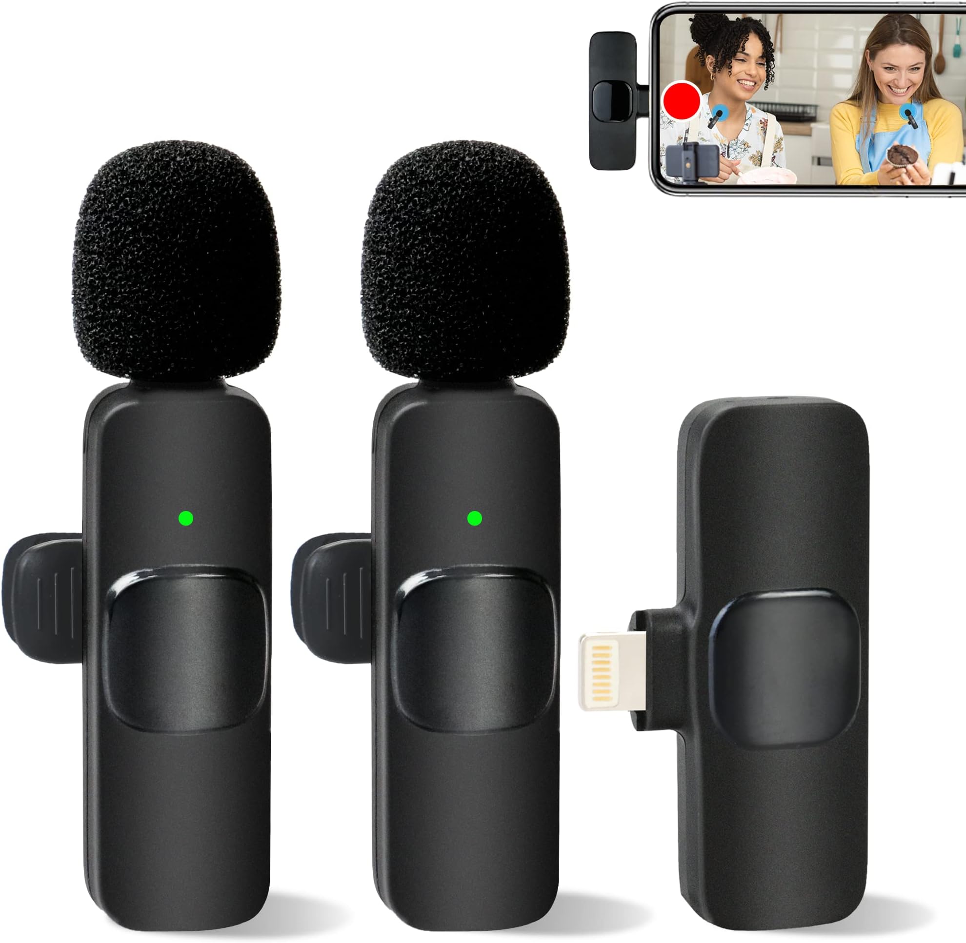 Amazon.com: Professional Wireless Microphone for iPhone, iPad, Cordless ...