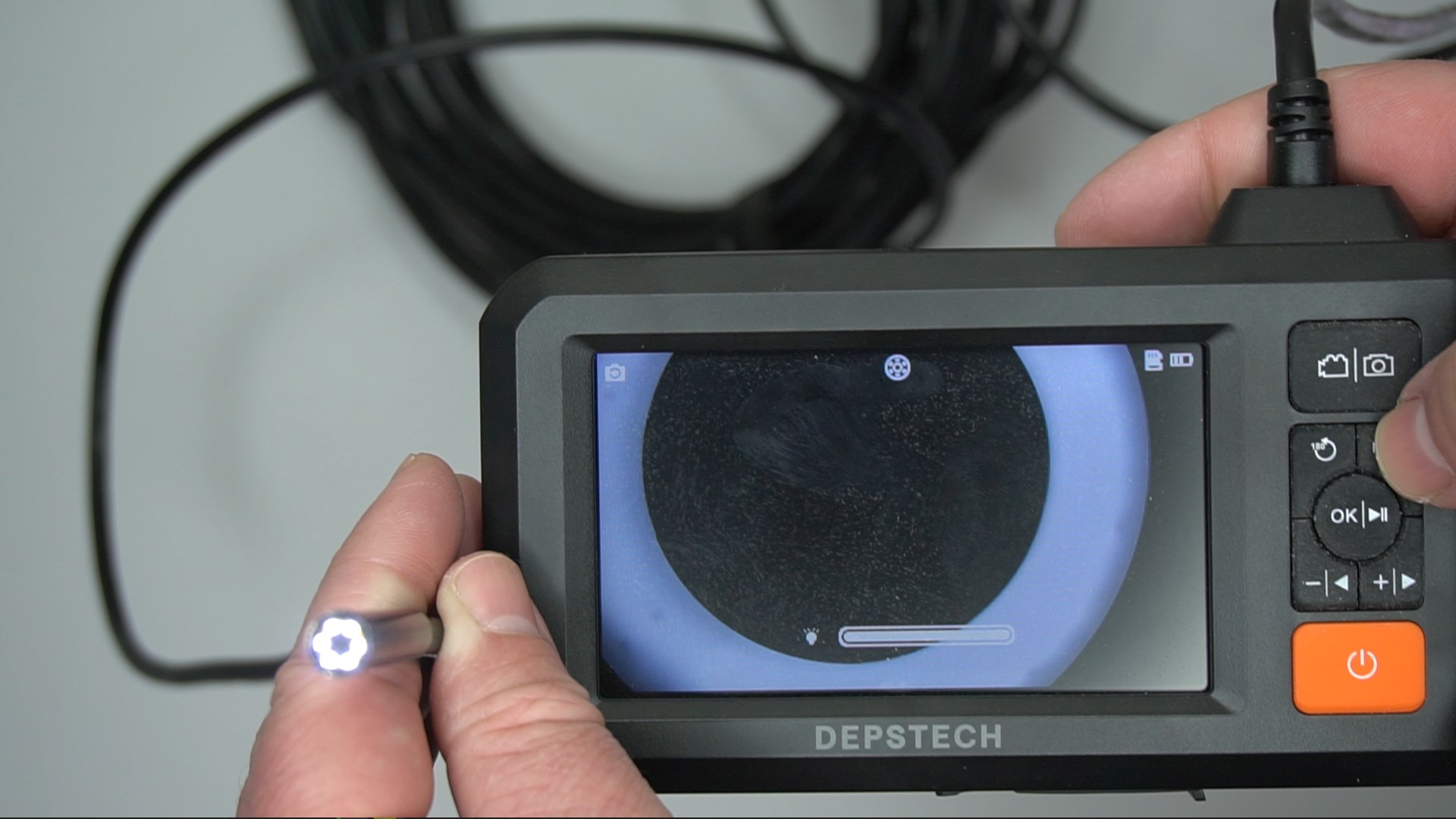 Watch DEPSTECH Dual Lens Industrial Endoscope review on Amazon Live
