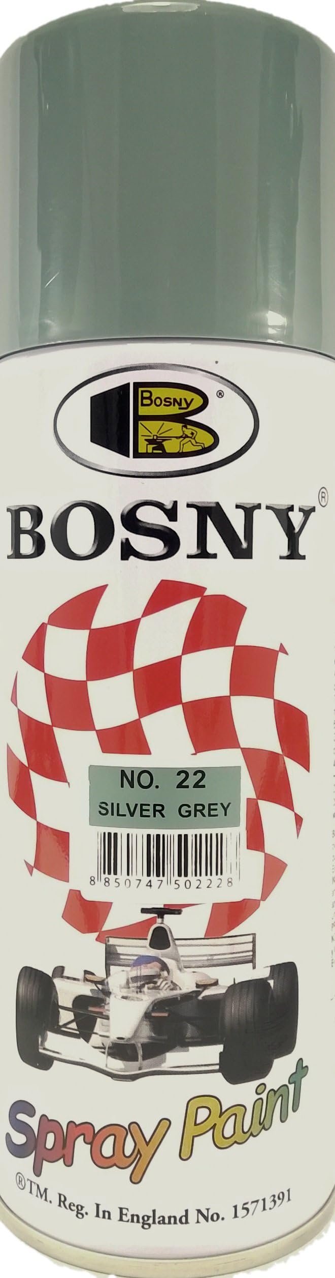 BOSNY Acrylic Aerosol Spray Paint (400 ml, Silver Grey) : Amazon.in ...