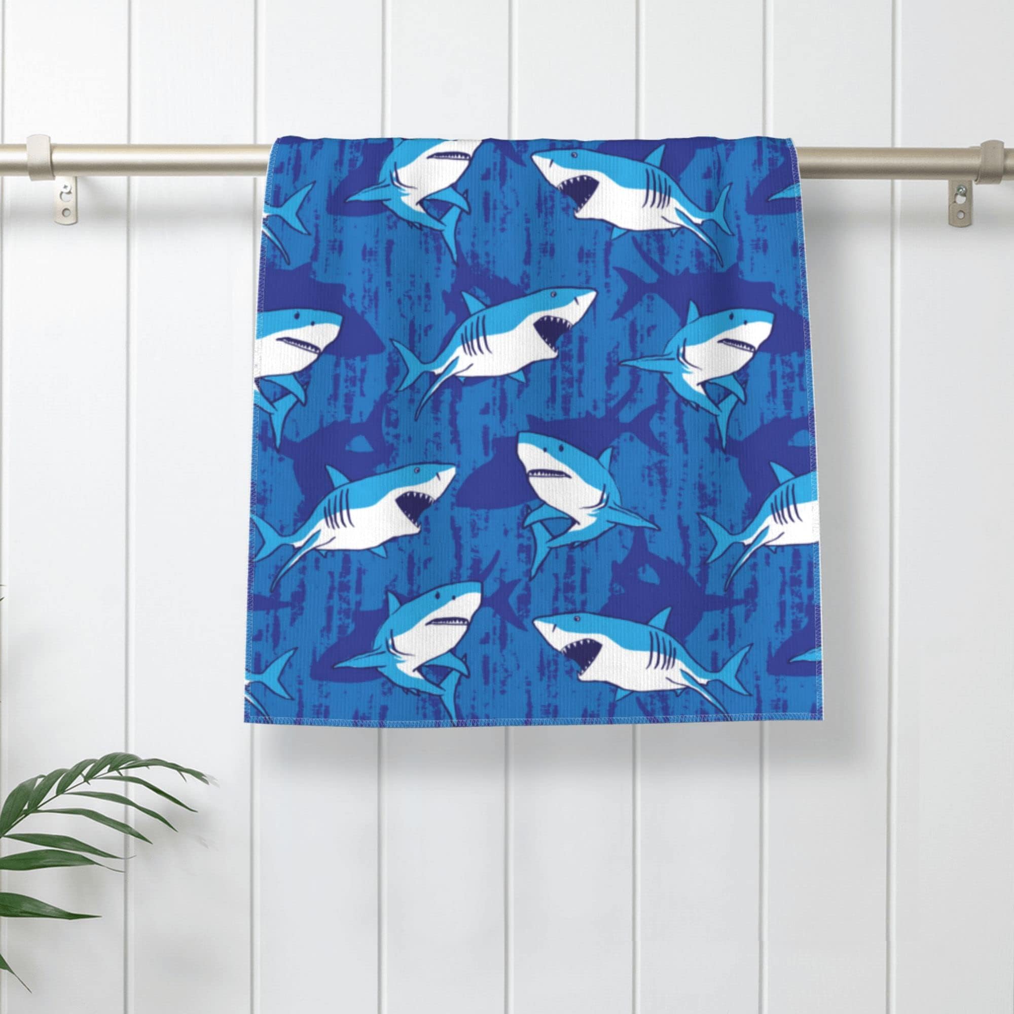 Amazon.com: Starry Whale Shark Hand Towel Ultra Soft Luxury Towels for ...