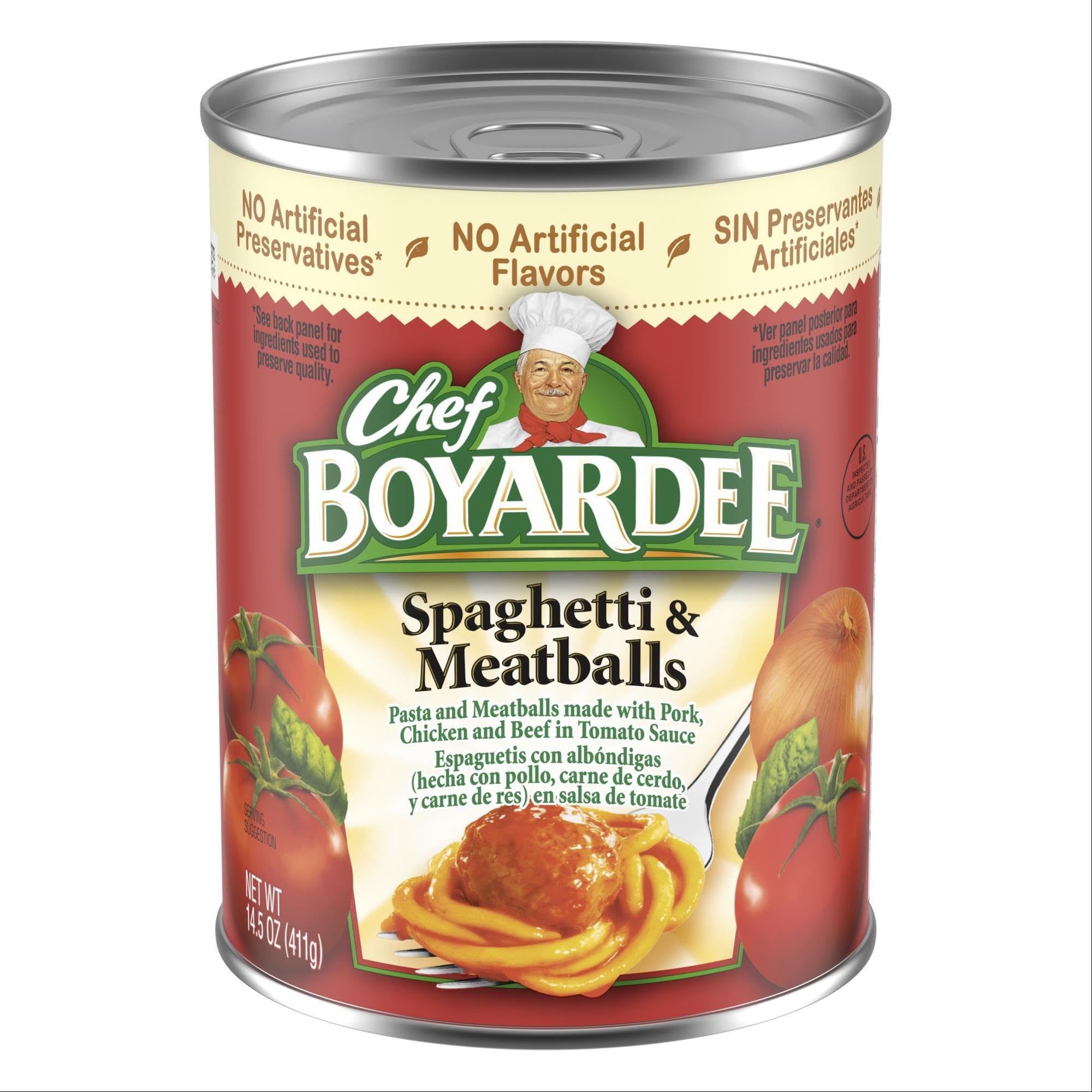 Amazon.com : Chef Boyardee Mini-Bites ABC's & 123's with Meatballs, 15 ...