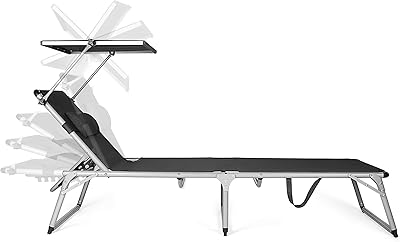 Azuma Sun Lounger Pink Padded Garden Seat Folding Relaxer Chair Summer ...