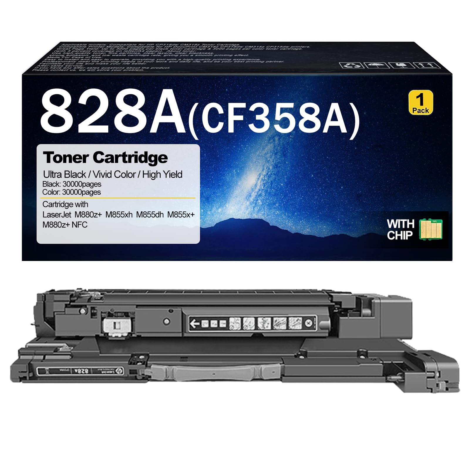 Amazon.com: Replacement 828A Imaging Drum Unit Compatible for HP 828A ...
