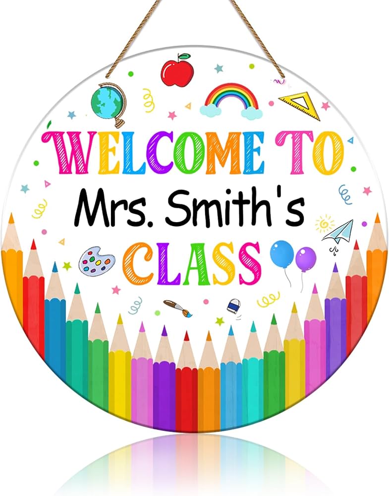 Editable Classroom Welcome Door Sign Editable Welcome Sign Door