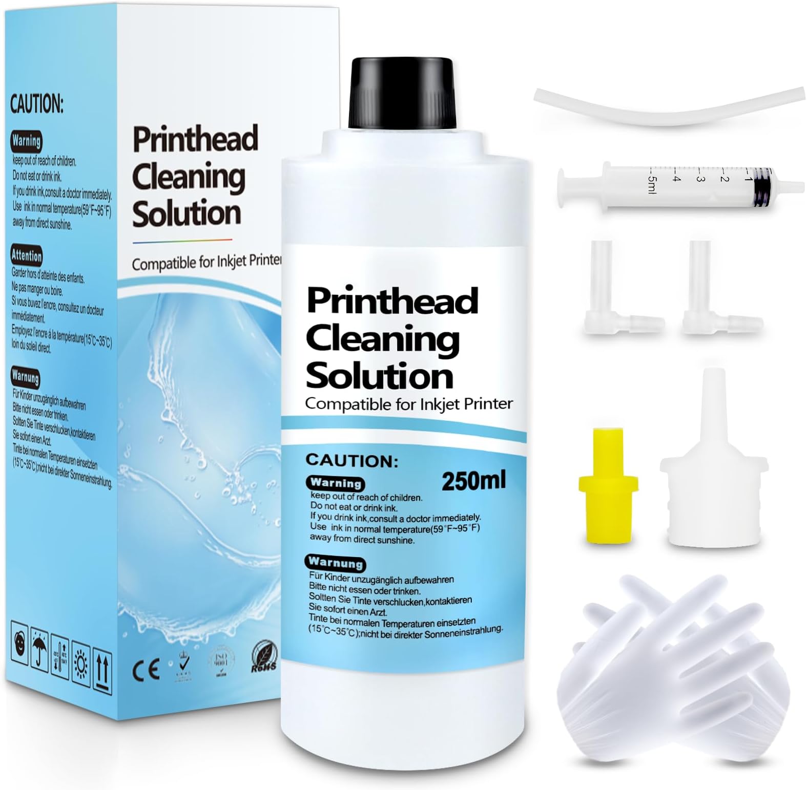 Amazon.com: Printhead Cleaning Kit for Epson HP Canon Inkjet Printer ...