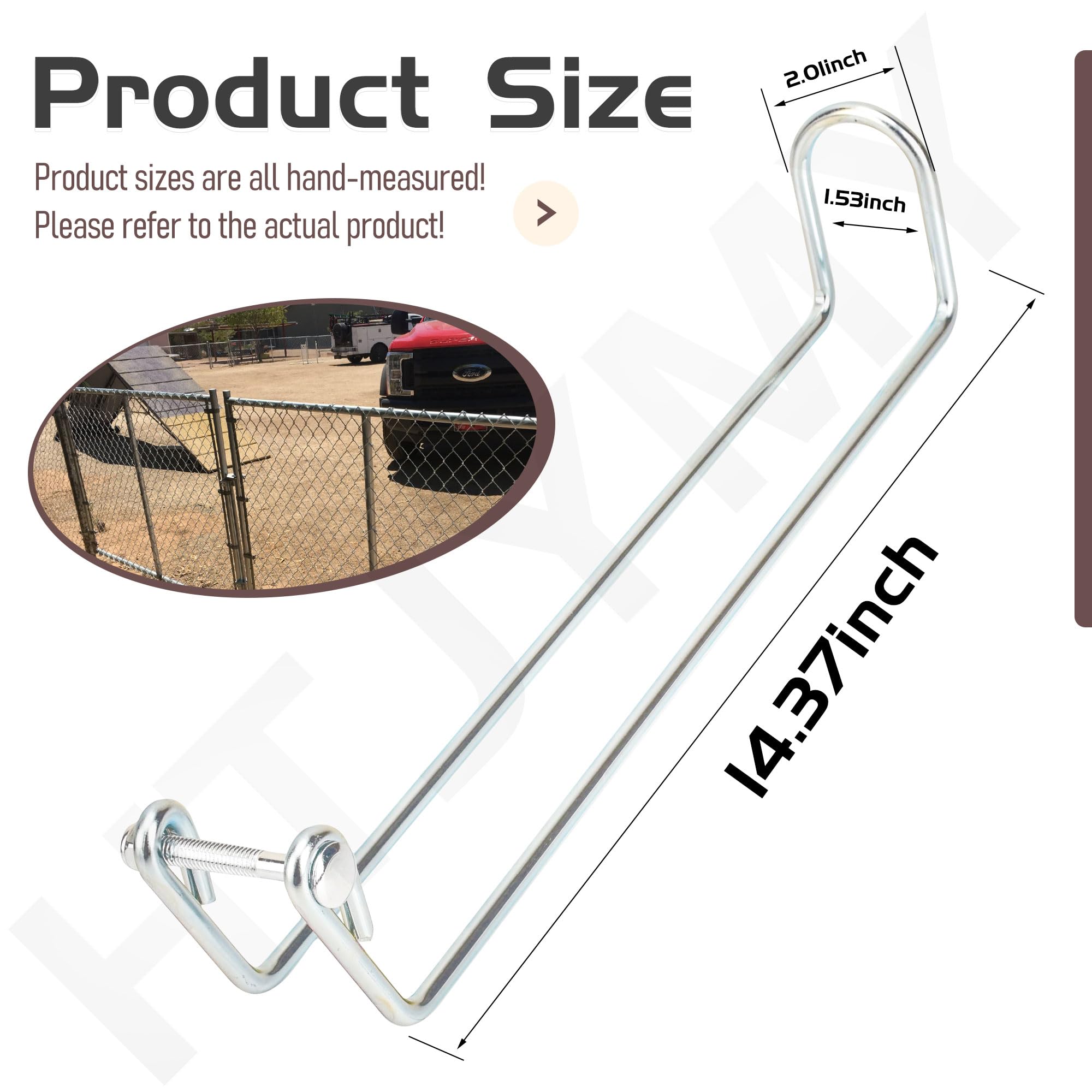 Galvanized Steel Gate Latch MoFeCo All-American Wire Arm Throw-Over ...