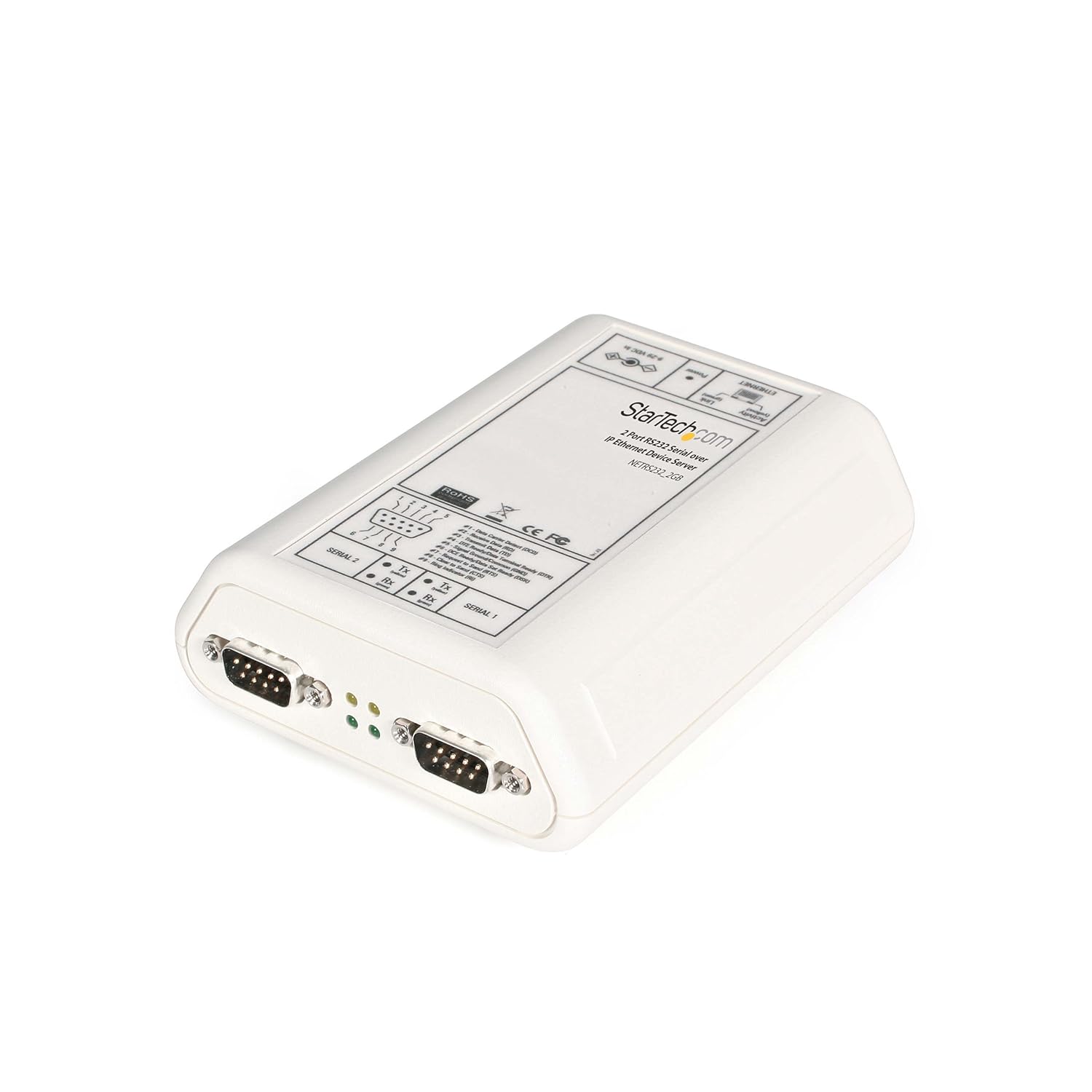 StarTech.com 2 Port RS232 Serial over IP Ethernet Device Server (NETRS232_2) : Amazon.in ...