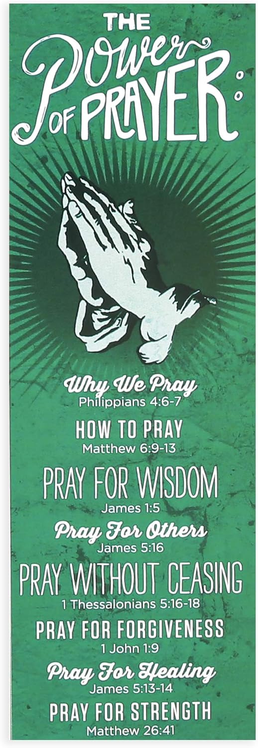 Amazon.com: The Power of Prayer Bookmarks, 2 x 6 inches, 25 Bookmarks ...