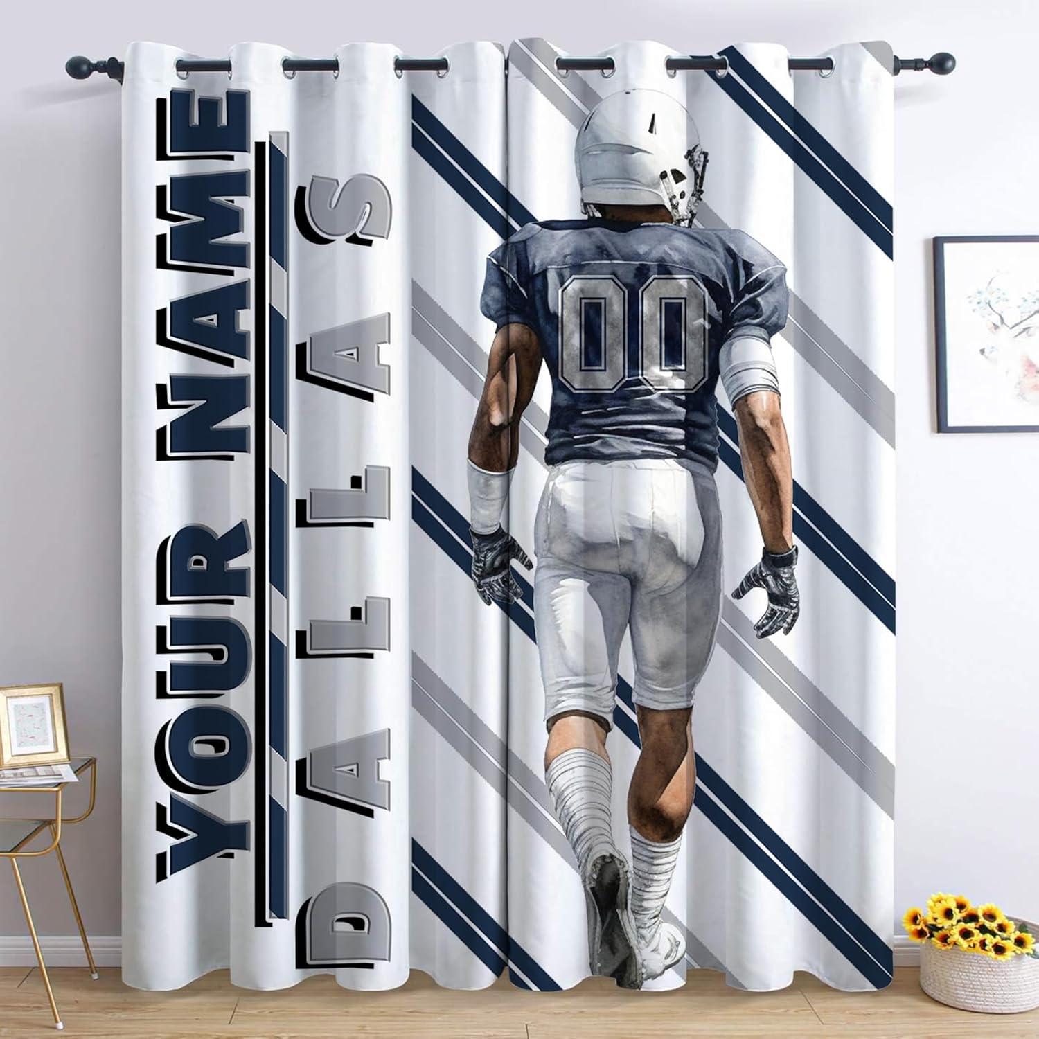 Amazon.com: Midkepf Dallas Curtains, Custom Blackout Curtains for ...