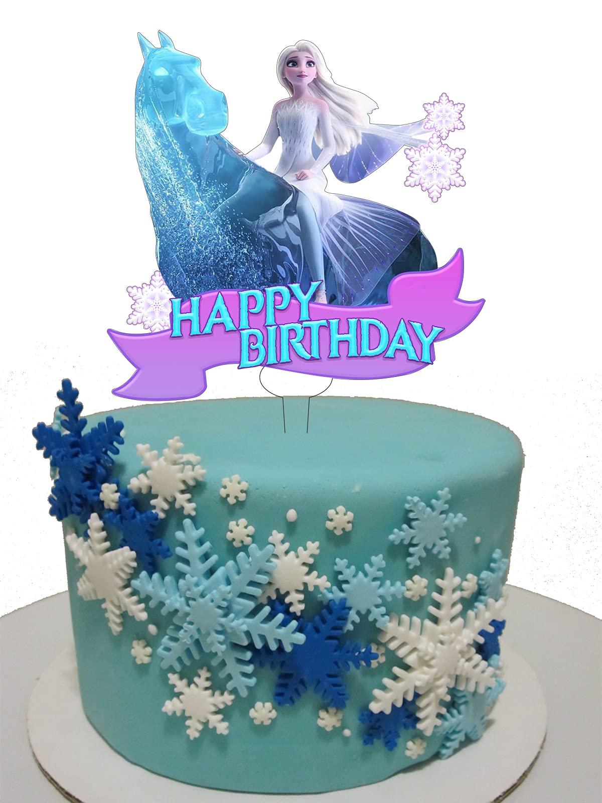 Buy Frozen Happy Birthday Cake Topper, Elsa & Nokk Cake Topper, Happy ...