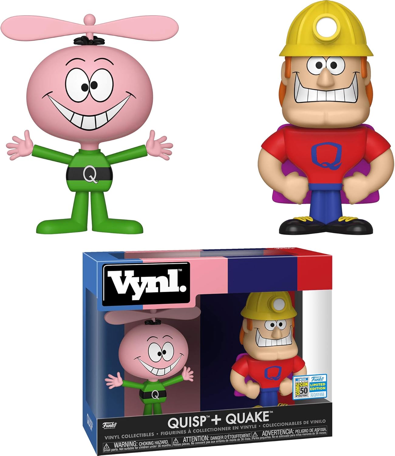 Amazon.com: Funko Quisp + Quake (2019 Summer Con Exc) Vynl. Vinyl ...