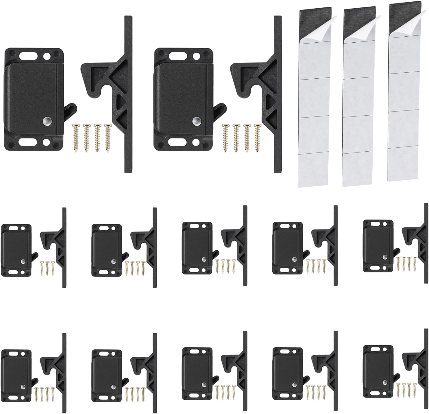 ACIMONE 12 Pack Cabinet Door Latch/RV Drawer Latches, 8 Pull Force ...
