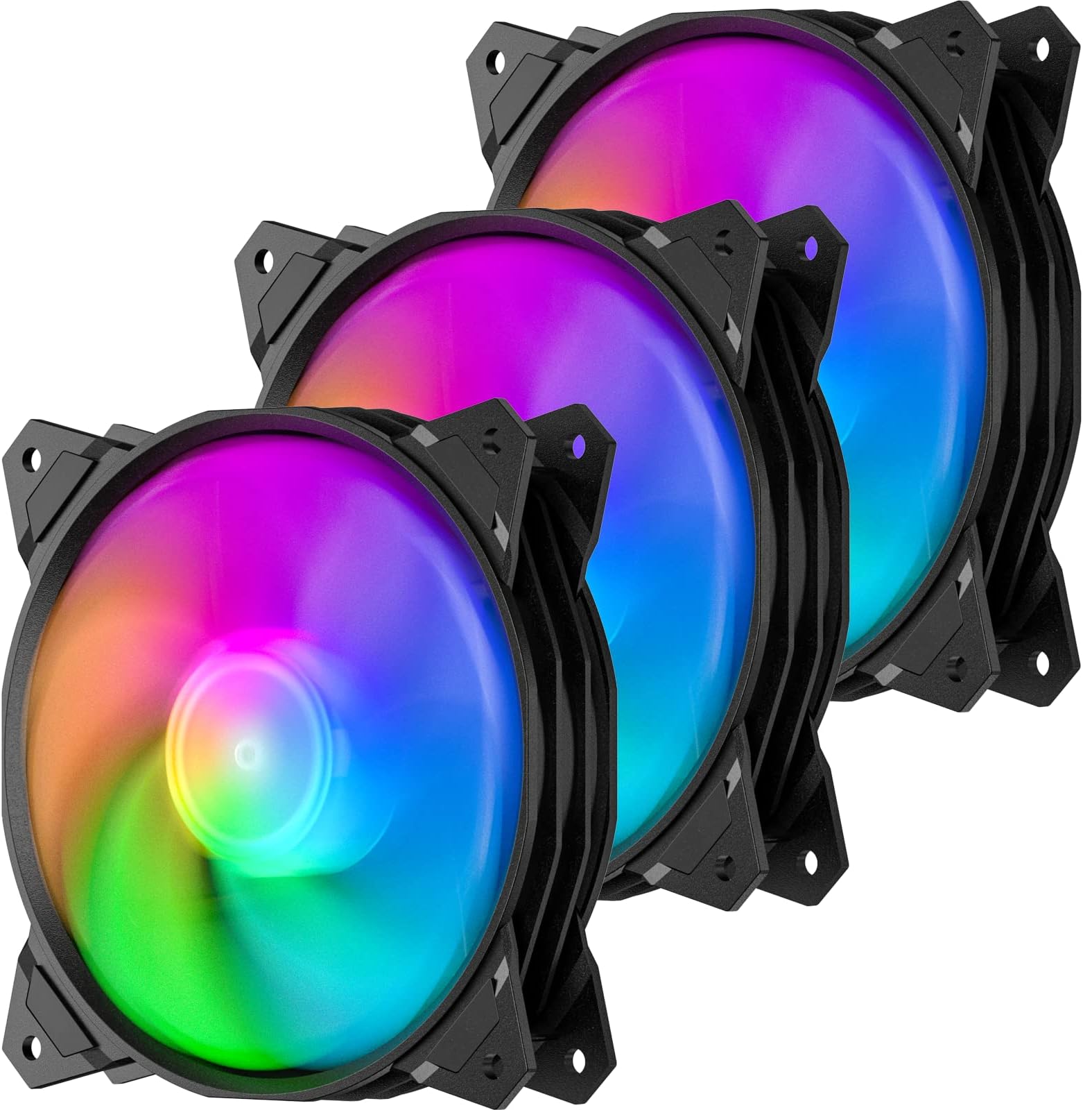 Amazon.com: upHere 120mm RGB Case Fan Fan,Quiet Edition High Airflow ...