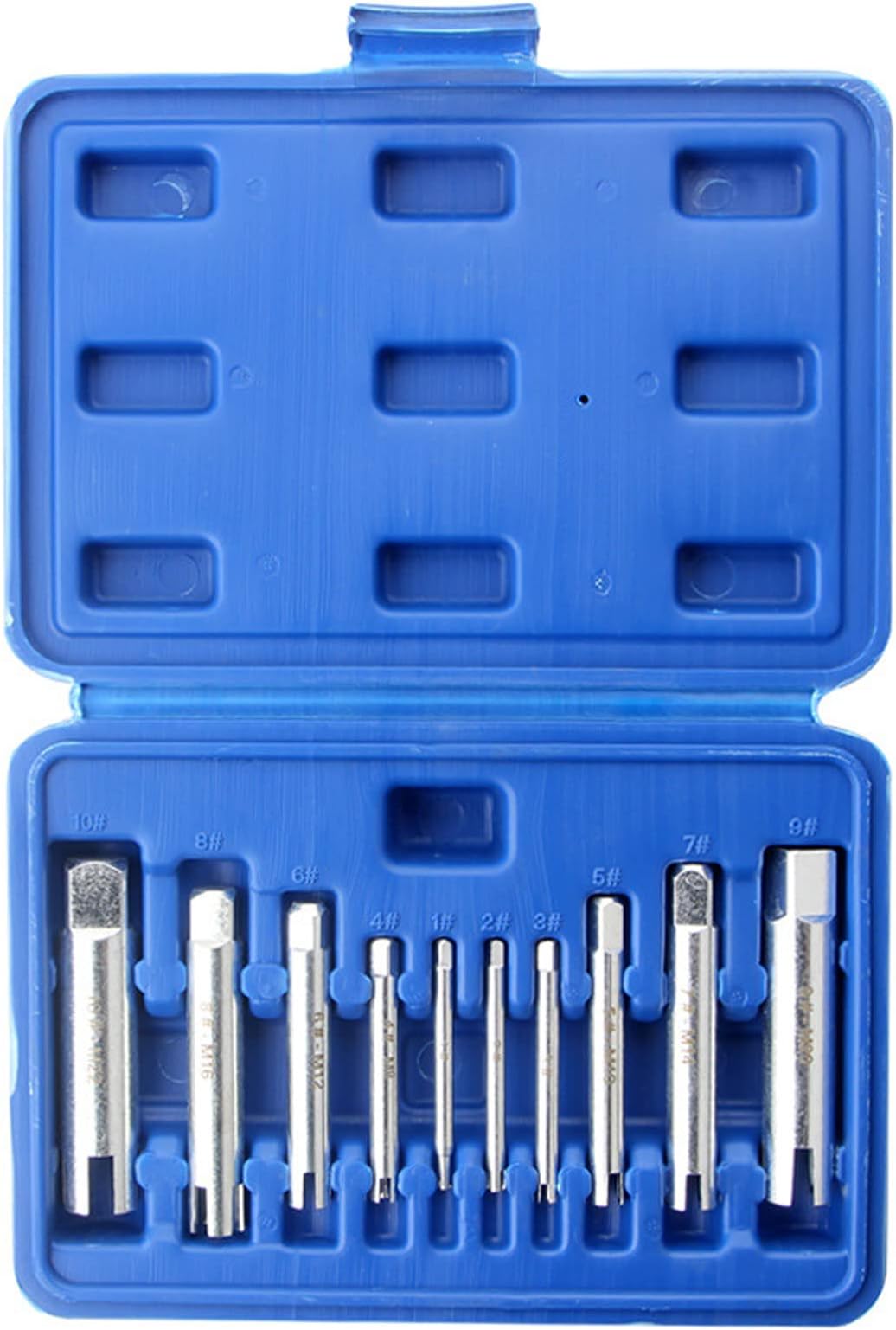 Screw Tap Extractor Set of 10 Broken Head Taps Stripped Screw Remover ...
