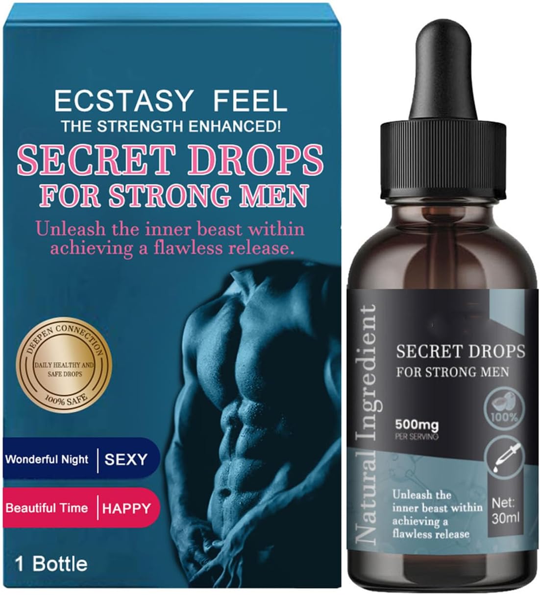 COALHO Secret Drops for Strong Men, Secret Happy Drops, Pleasure Oral Drops, Happy Hormones ...