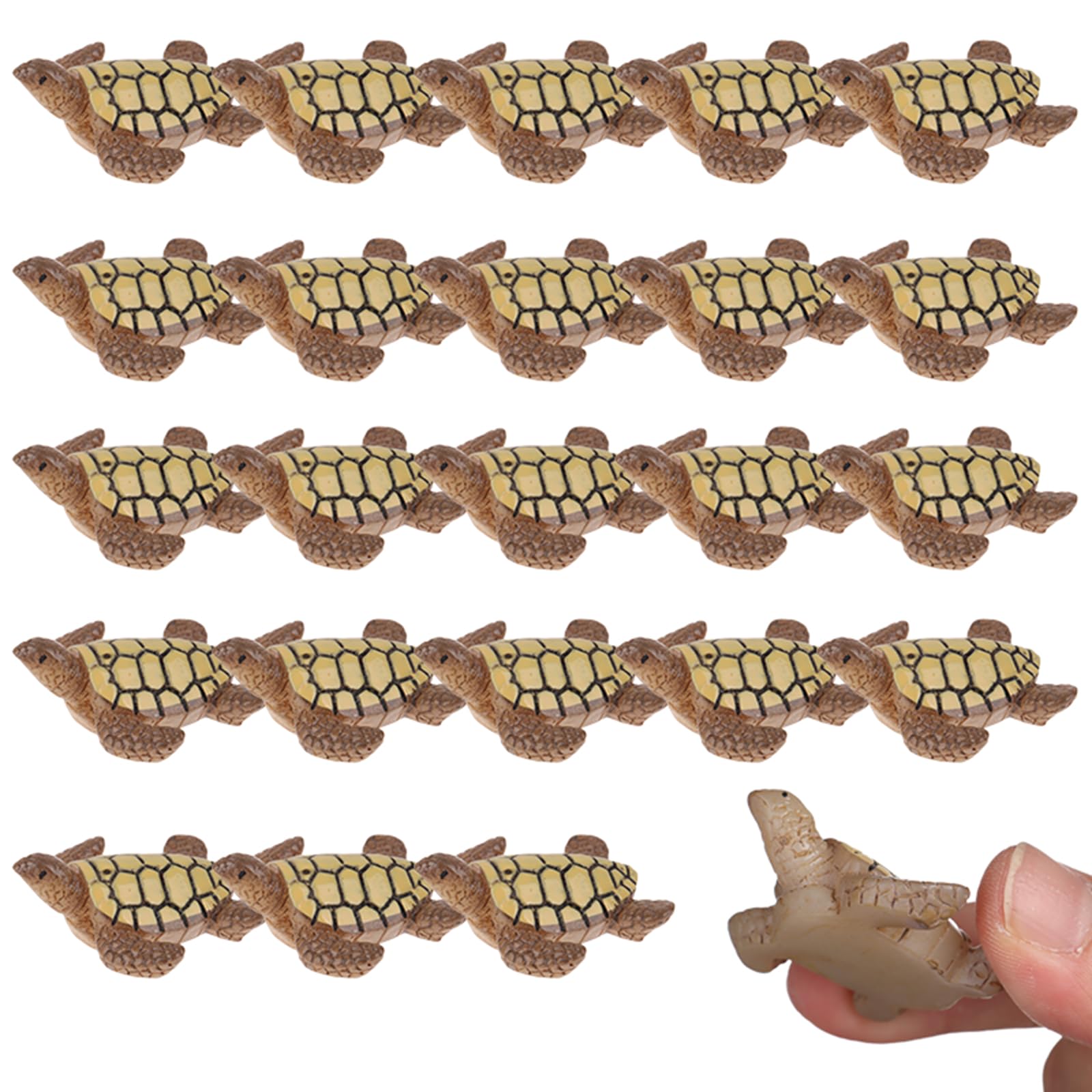 Amazon.com: Easywiny 24 Pcs Miniature Sea Turtles Sea Turtle Figures ...