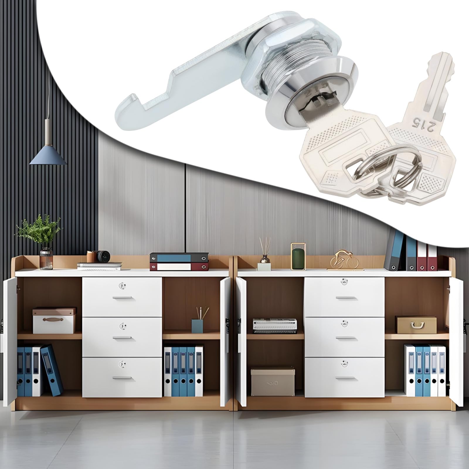 SG Store 8 Pack 16mm Cam Lock with Keys Zinc Alloy Barrel Lock Cabinet ...