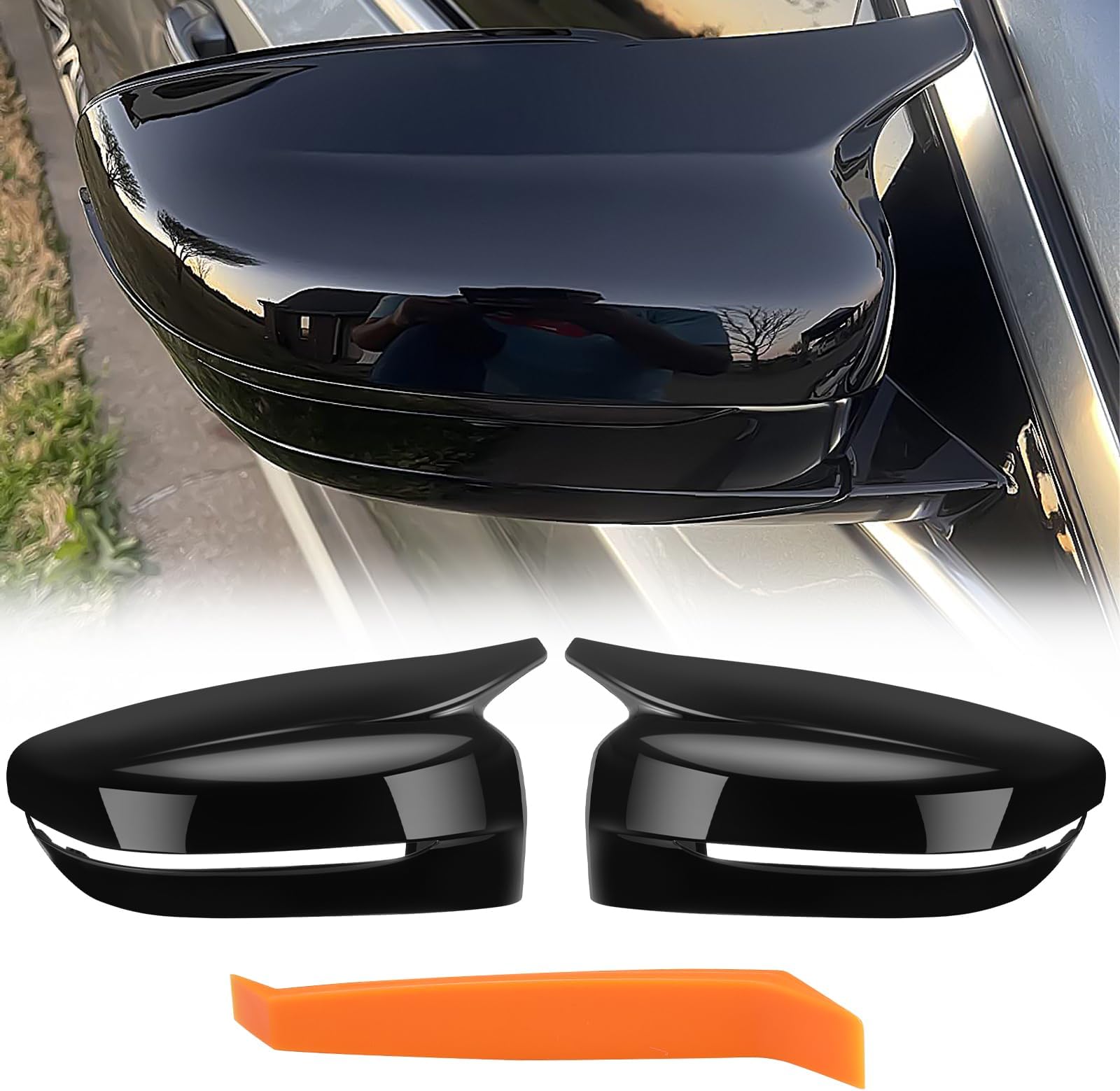 Amazon.com: TanReborn New M Style Mirror Cover Caps Replacement for BMW ...