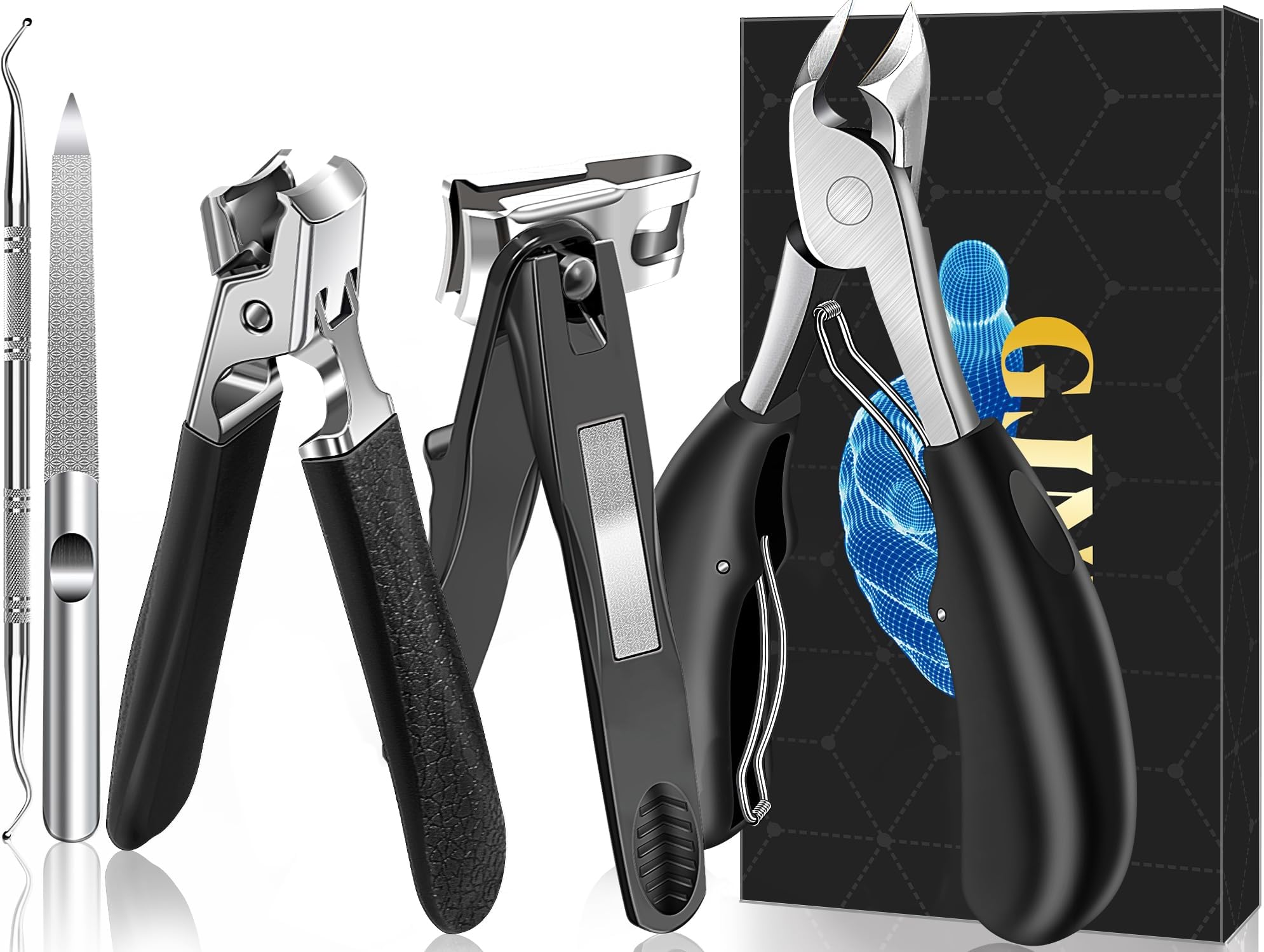 Amazon.com : Konovo Toenail Clippers for Seniors Thick Toenails, Toe ...