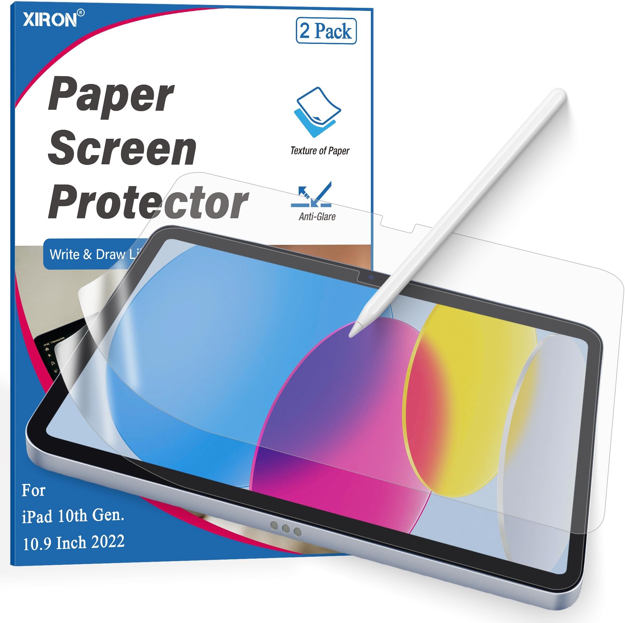 2 Pack Paperfeel Screen Protector for iPad 10th Generation 10.9 Inch ...