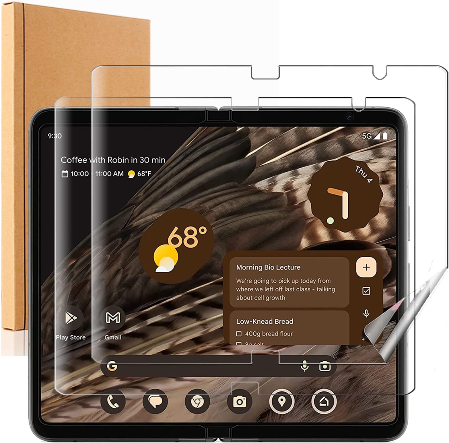 Amazon | PDA工房 Google Pixel Fold 対応 Flexible Shield[光沢] 保護 フィルム [メイン画面用 ...