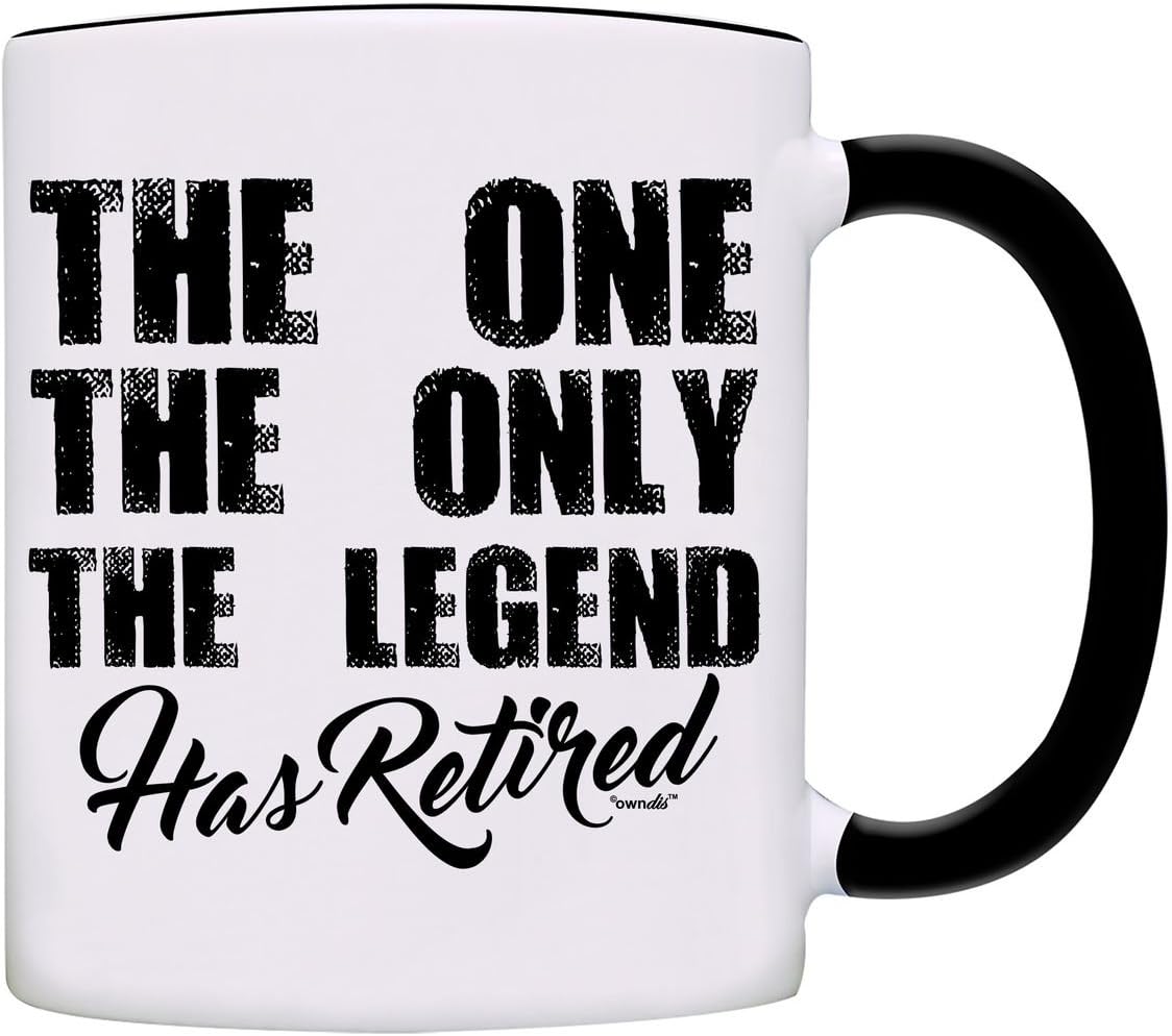 Amazon.com: The One The Only The Legend Has Retired Coffee Mug-0079 ...