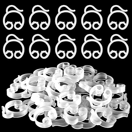 Amazon.com: Yotako 50Pcs Christmas Light Clips, 1 5/8" Fascia Board ...