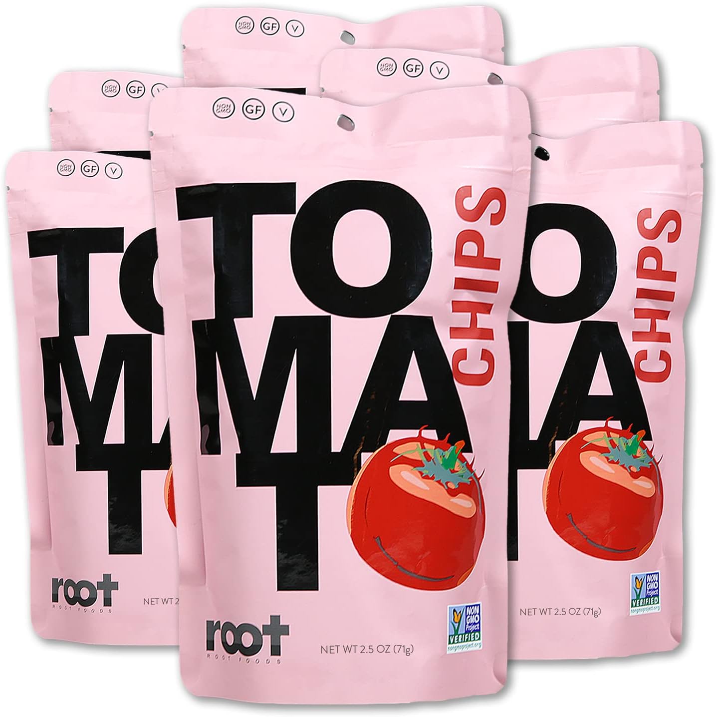Amazon.com: Root Foods Tomato Chips, Natural Veggie Snack, Non-GMO ...