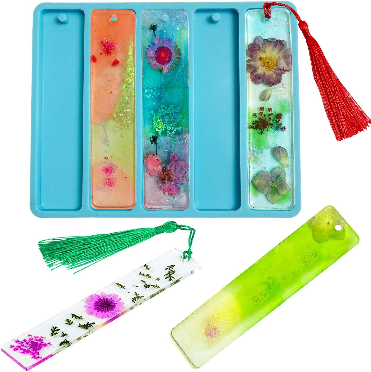 Amazon.com: TLAZZ Set of 3 Bookmarks Silicone Mold, Small Medium ...