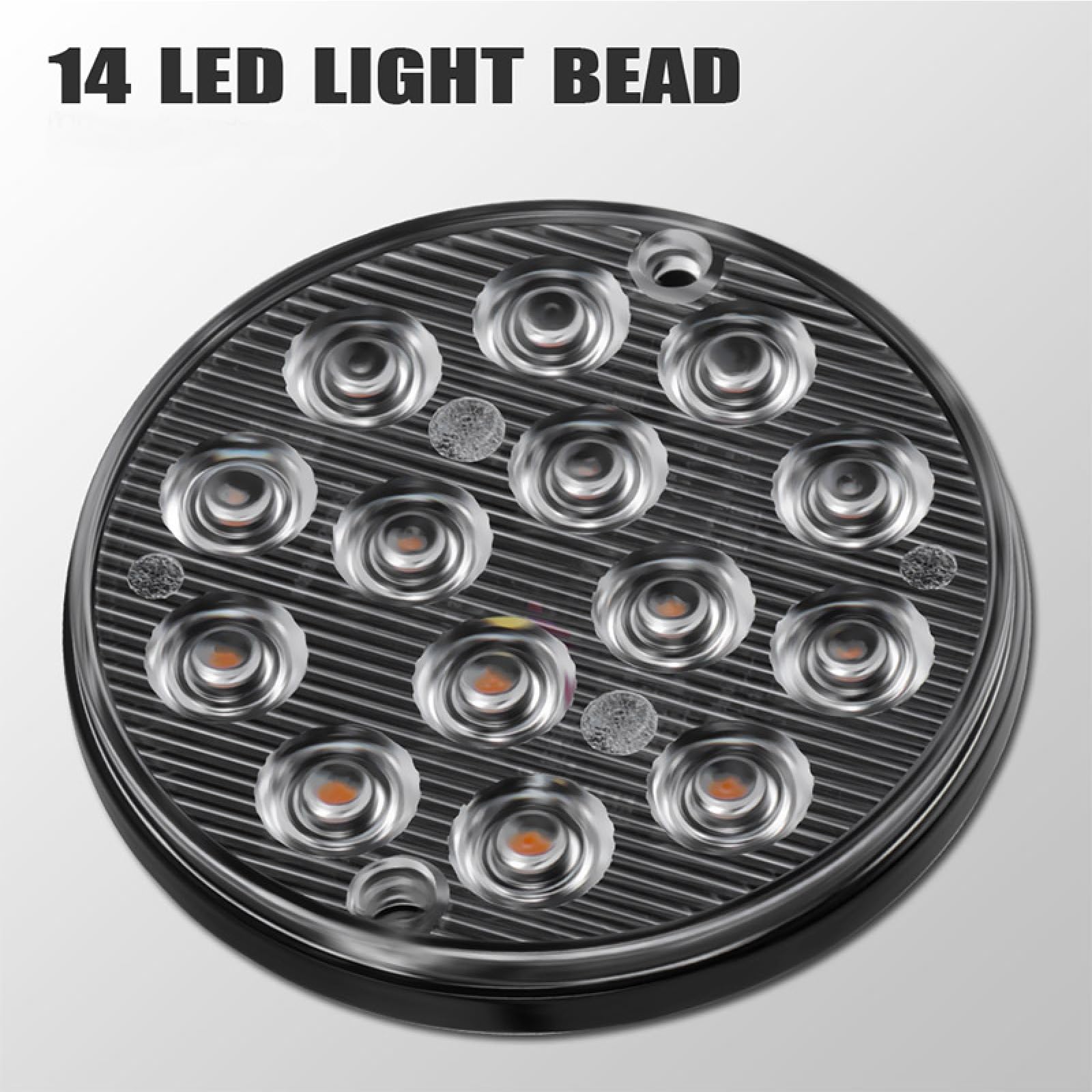 3 Inch Round Rv Tail Lights 3 15/16 Inch Round Tail Light Lens Red