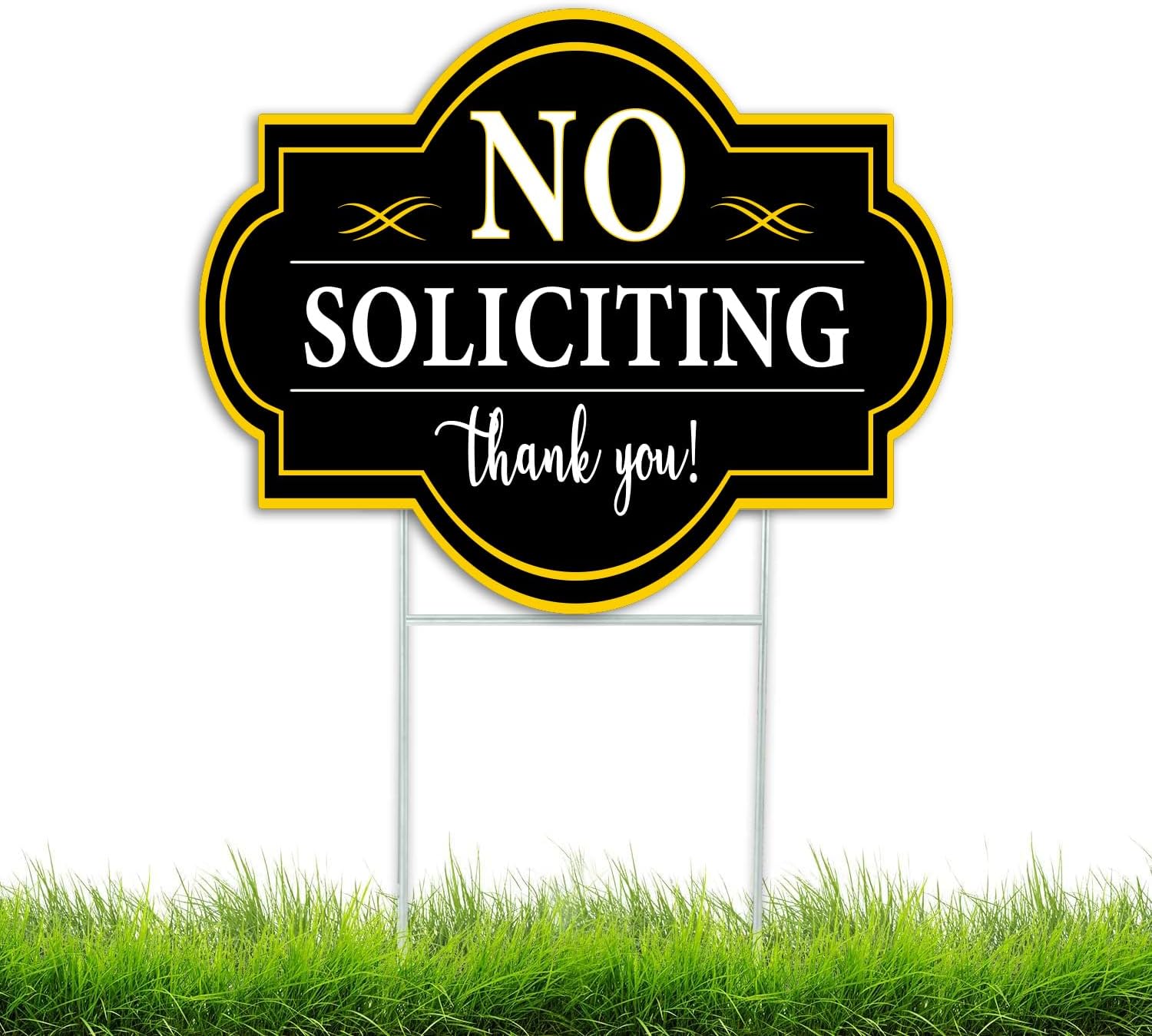 Amazon.com : No Soliciting Sign for House with Stake - 50-mil Thick ...