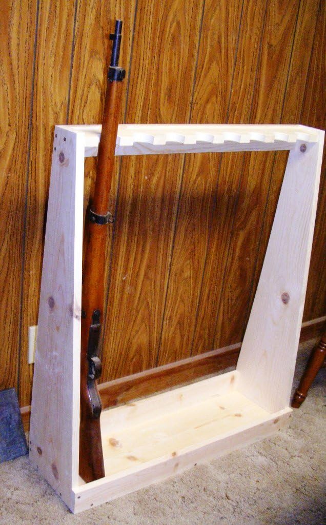 Amazon.com: Steve's Gift Shoppe Rifle Rack - Gun Rack for 8 Long Rifles ...