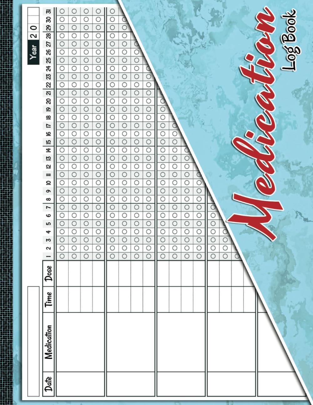 Medication Log Book: Monthly Medication Tracker | Prescription Logbook ...