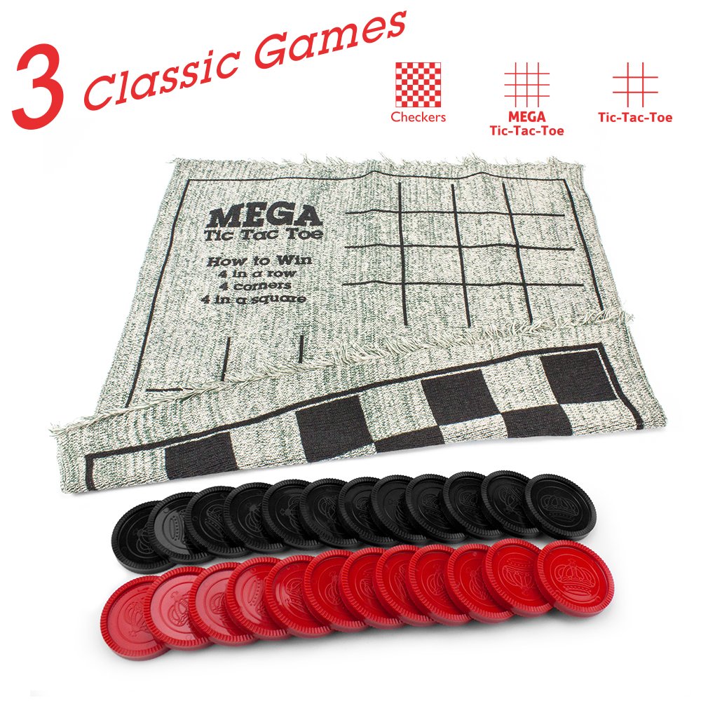 Brybelly Large Checkers Set Giant Checkers Game For Indoor Outdoor brybelly-large-checkers-set-giant-checkers-game-for-indoor-outdoor