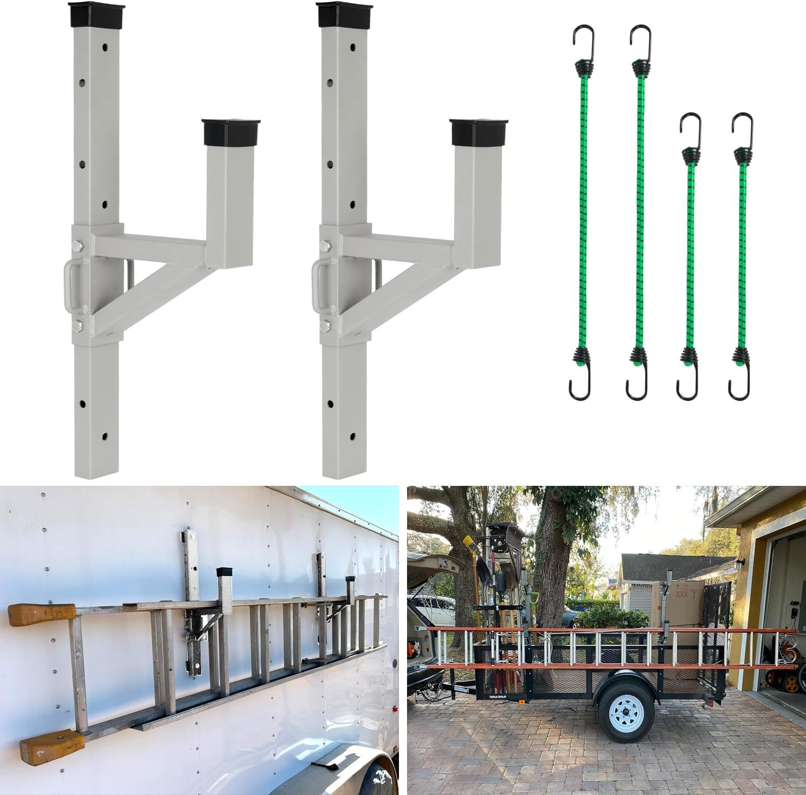 Amazon.com: TOUGHRAK USA Base Side Mount Trailer Ladder Rack GEN II ...