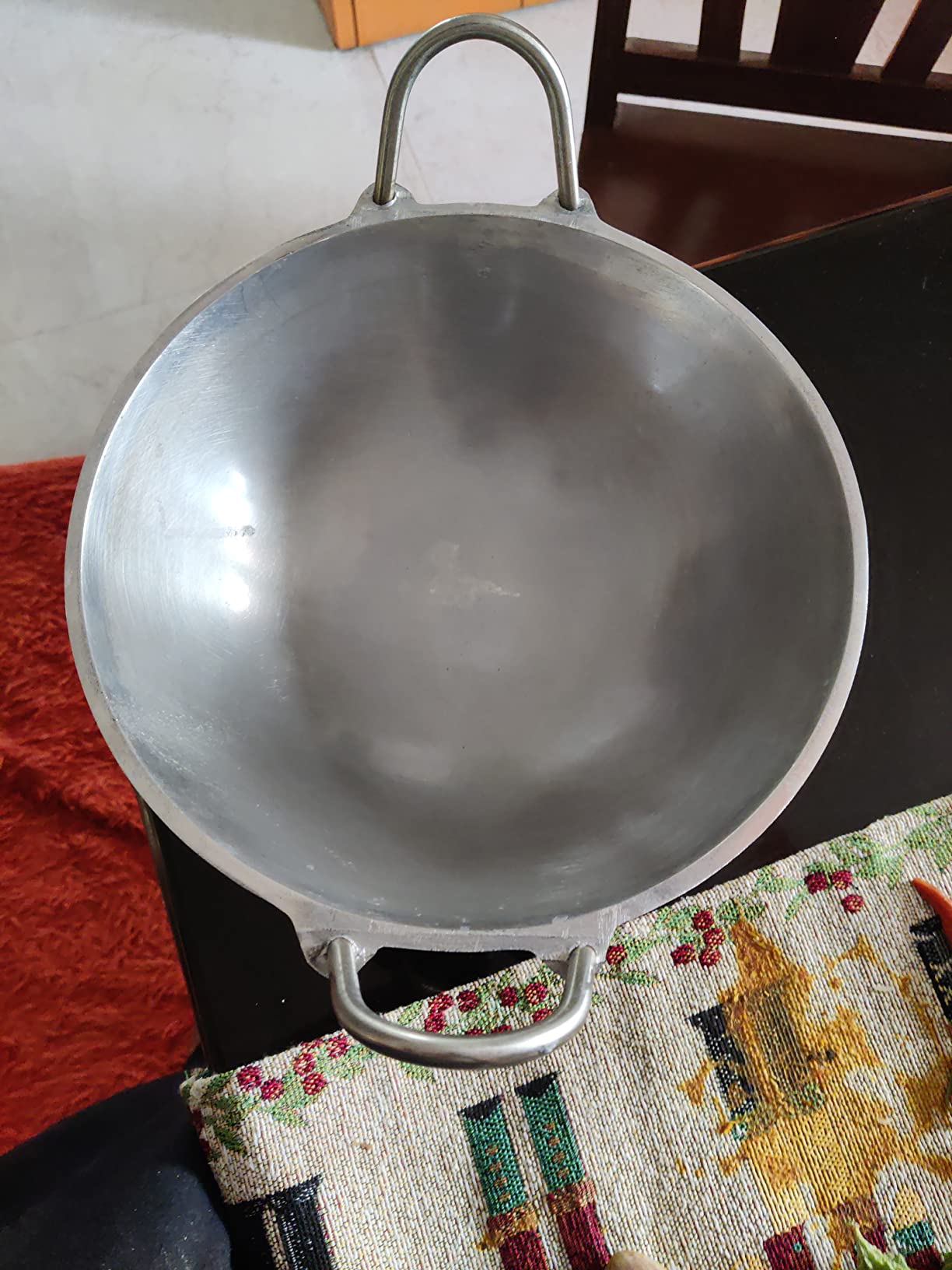 Buy Jayam Traditional Hindalium/Indolium Kadai (11 inch, 2.5 L, Silver ...