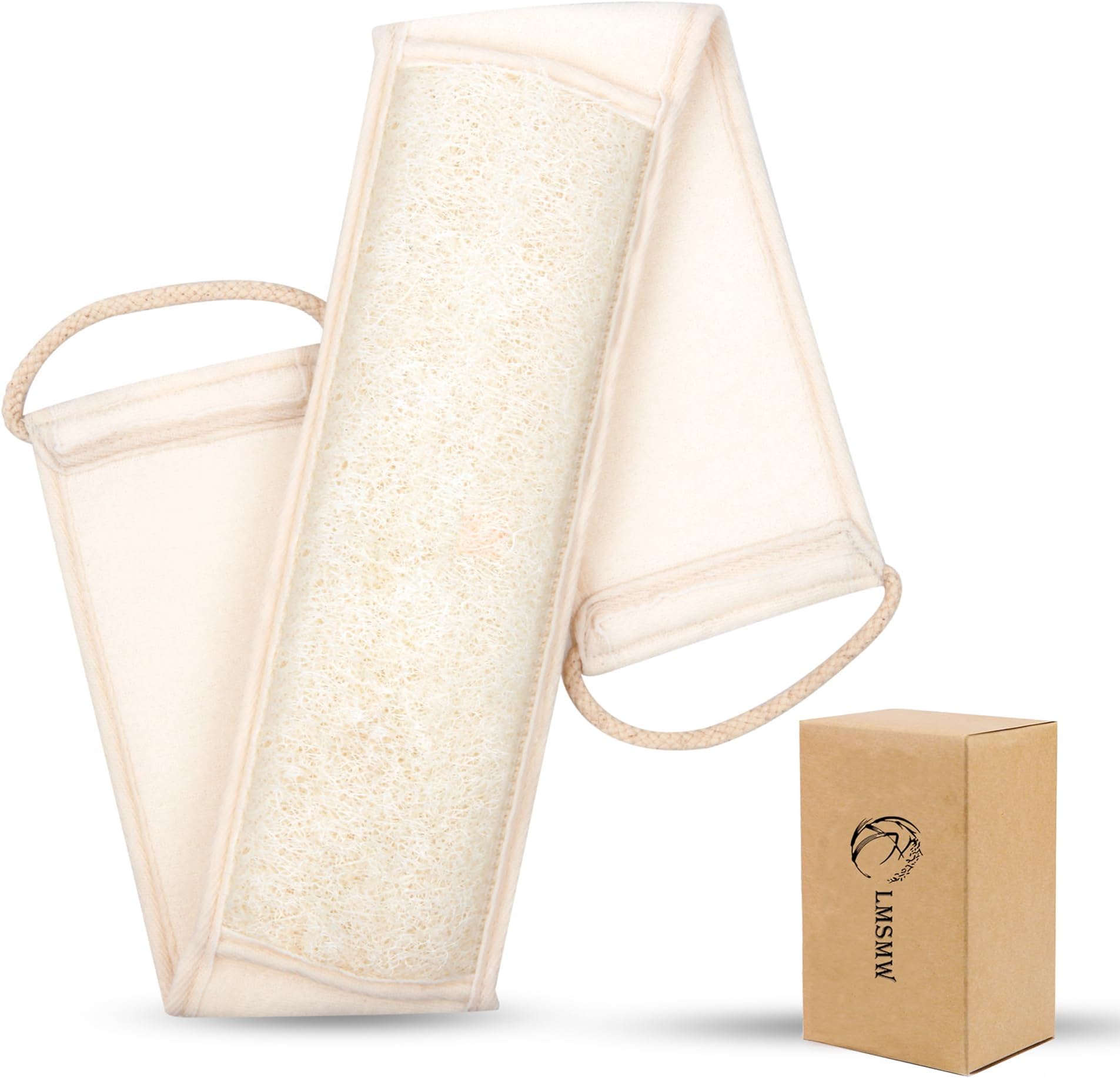 Amazon.com : Large Natural Exfoliating Hemp Back Scrubber for Shower ...