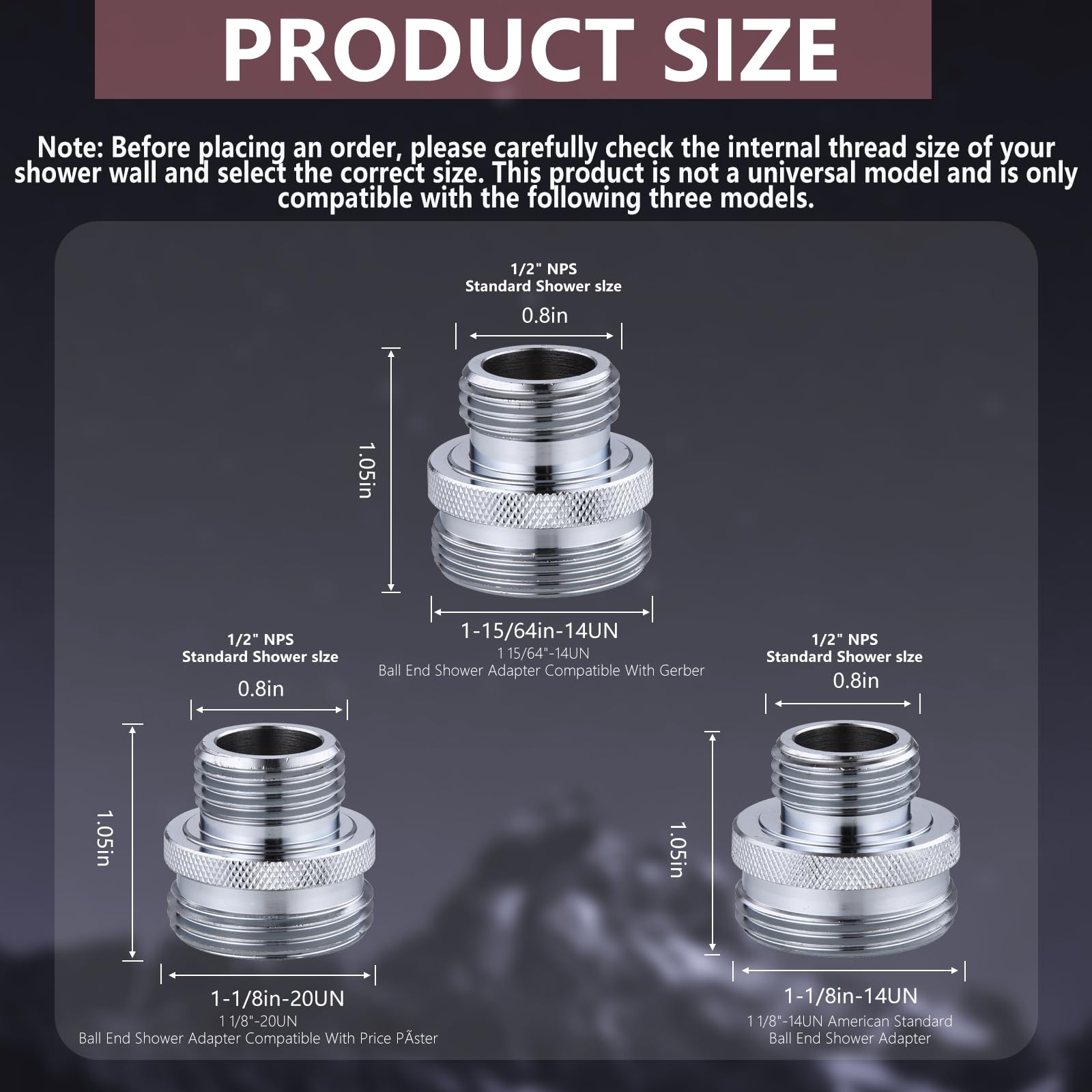 Snapklik.com : The LUOFANT Ball-end Shower Arm Adapter Converts The Old ...