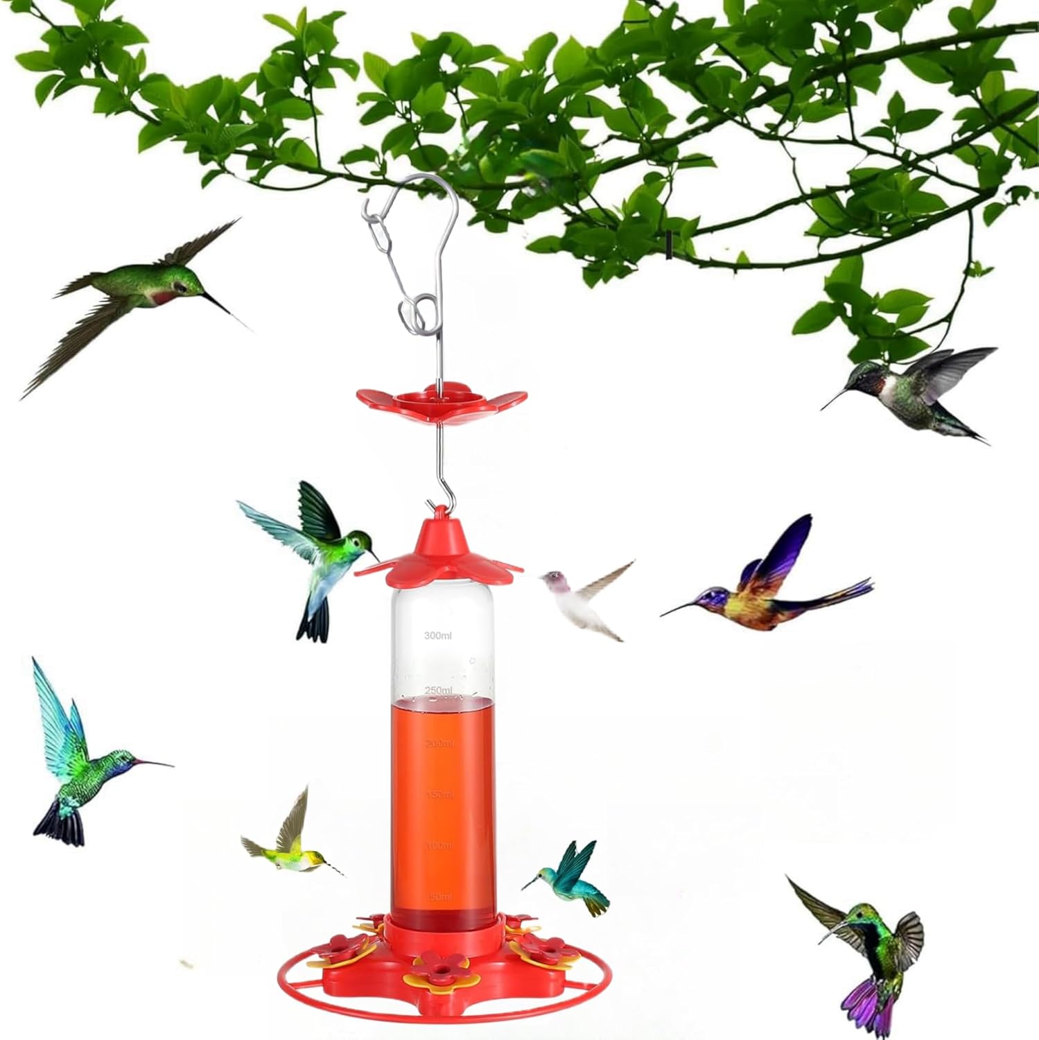 Amazon.com : 2PCS Hummingbird Feeder,2025 New Hummingbird Feeders for ...