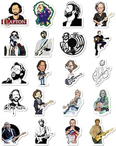 Amazon.com: 20 Pcs Stickers Pack Eric Laptop Clapton Colorful Aesthetic ...