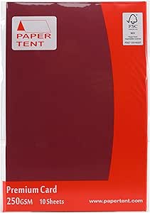 A4 250gsm Burgundy Premium Card Pack : Amazon.com.au: Stationery ...