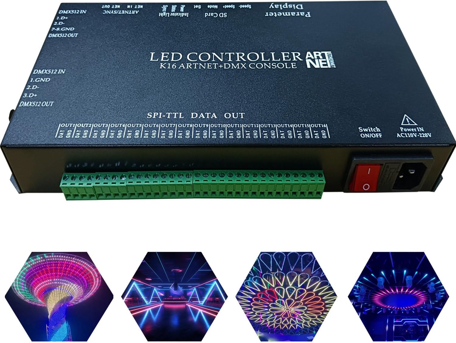 ALITOVE 500pcs WS2811 Dream Color Individually Addressable RGB LED ...