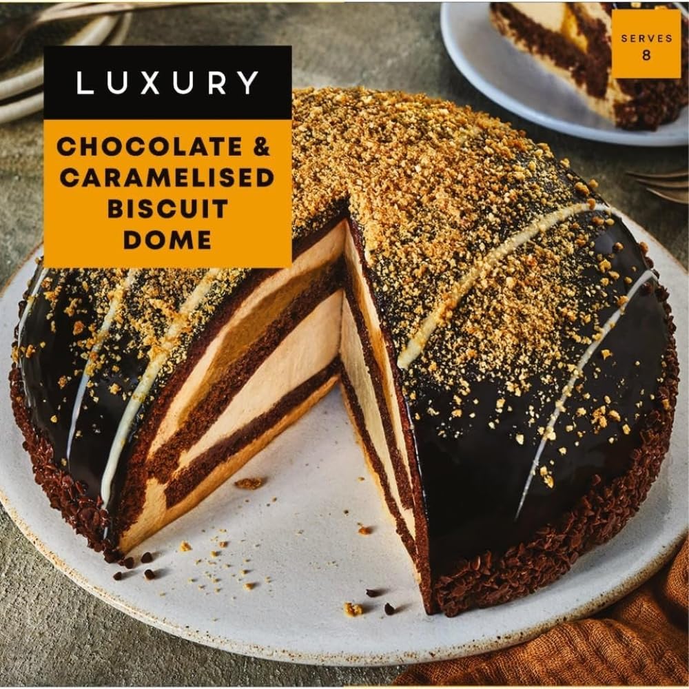 Iceland Luxury Chocolate & Caramelised Biscuit Dome 650g : Amazon.co.uk ...