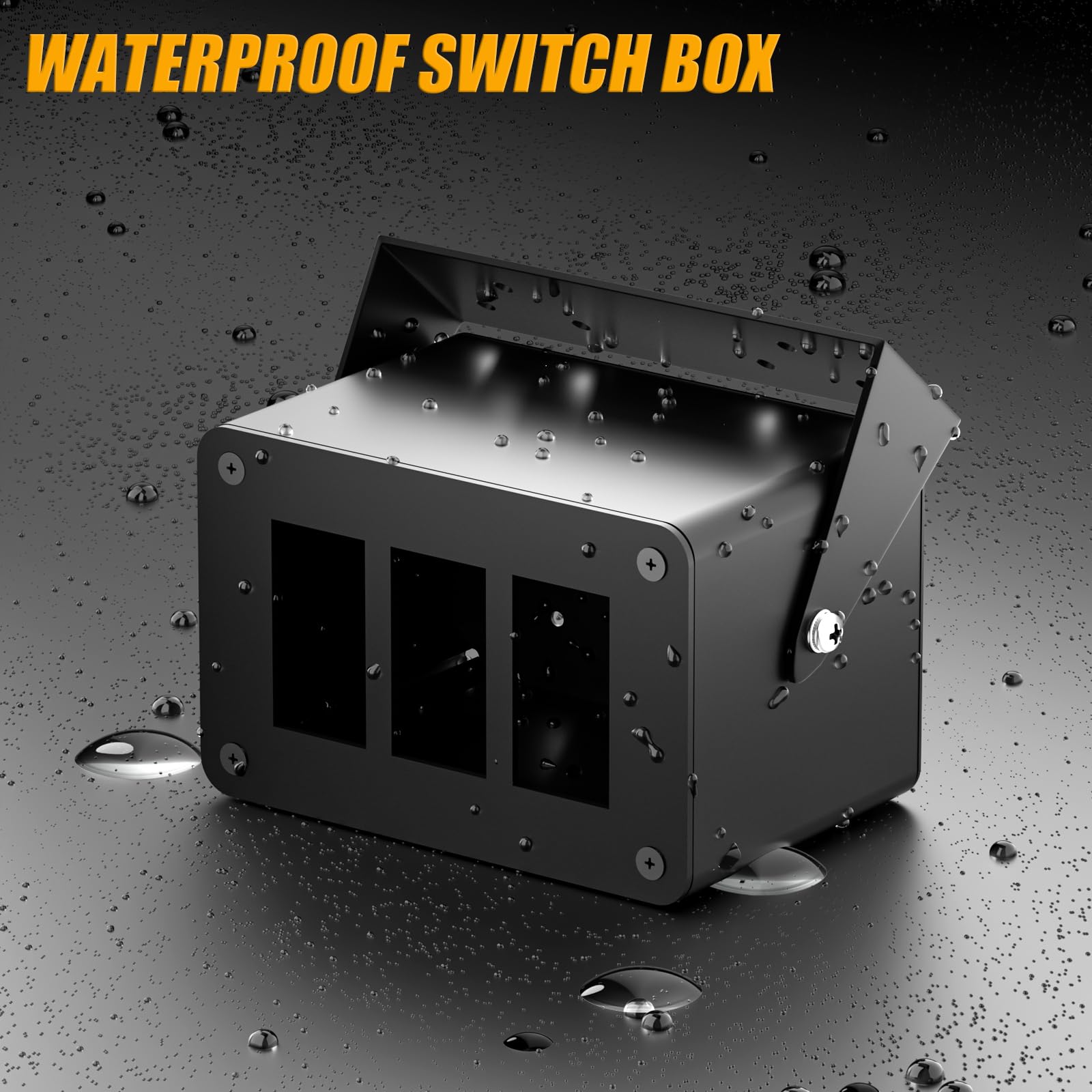 Waterproof Toggle Switch Box Voltage Display 3.1A Double USB Power 8
